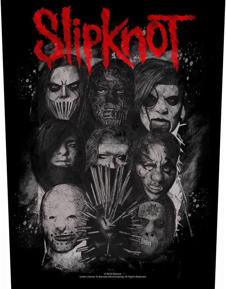 Amazon.com: Slipknot Red Logo Over Nonogram Woven Patch : Clothing ...