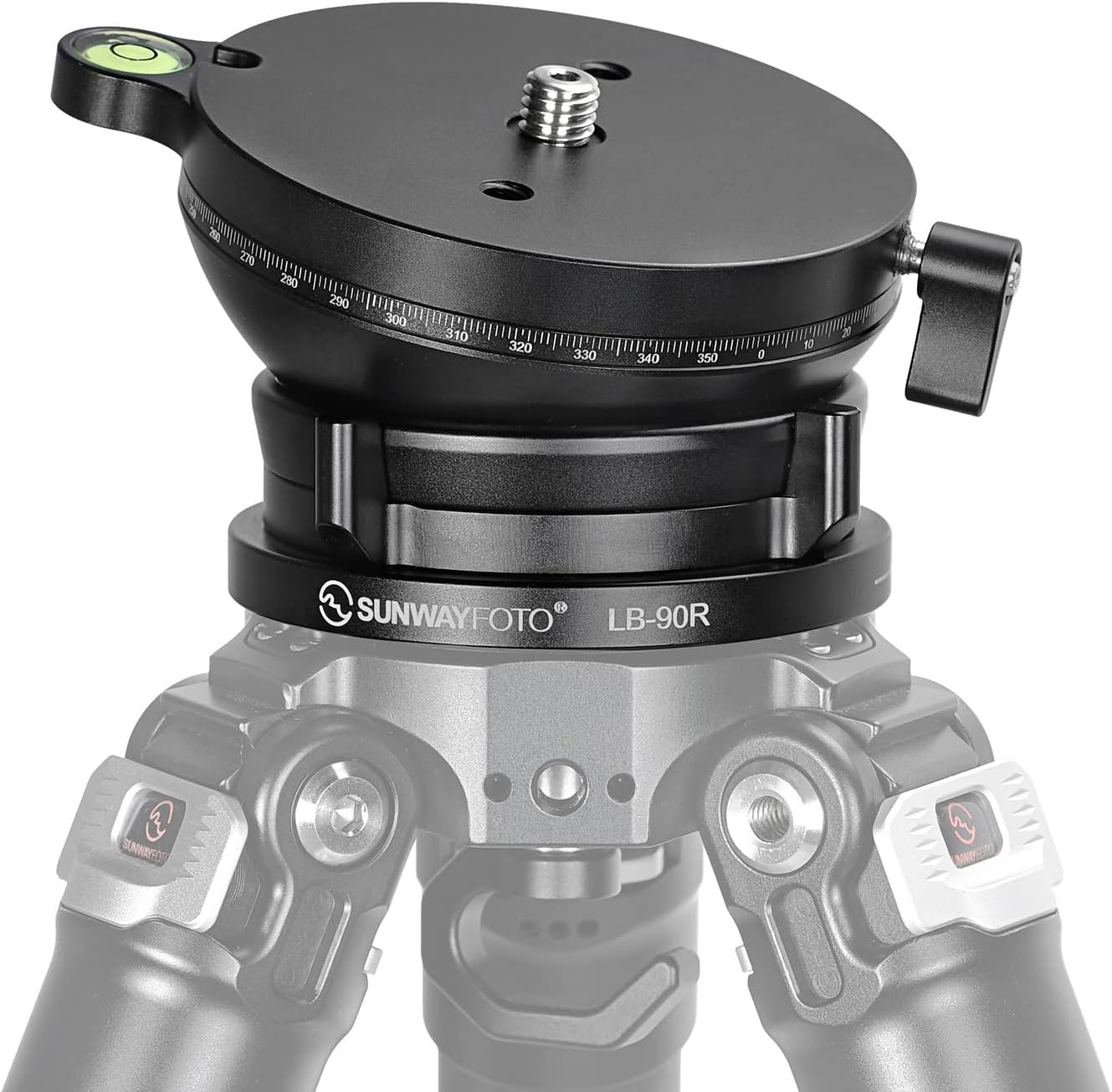 Amazon.com : SUNWAYFOTO LB-90R 360° Panoramic Leveling Base Tripod Head ...