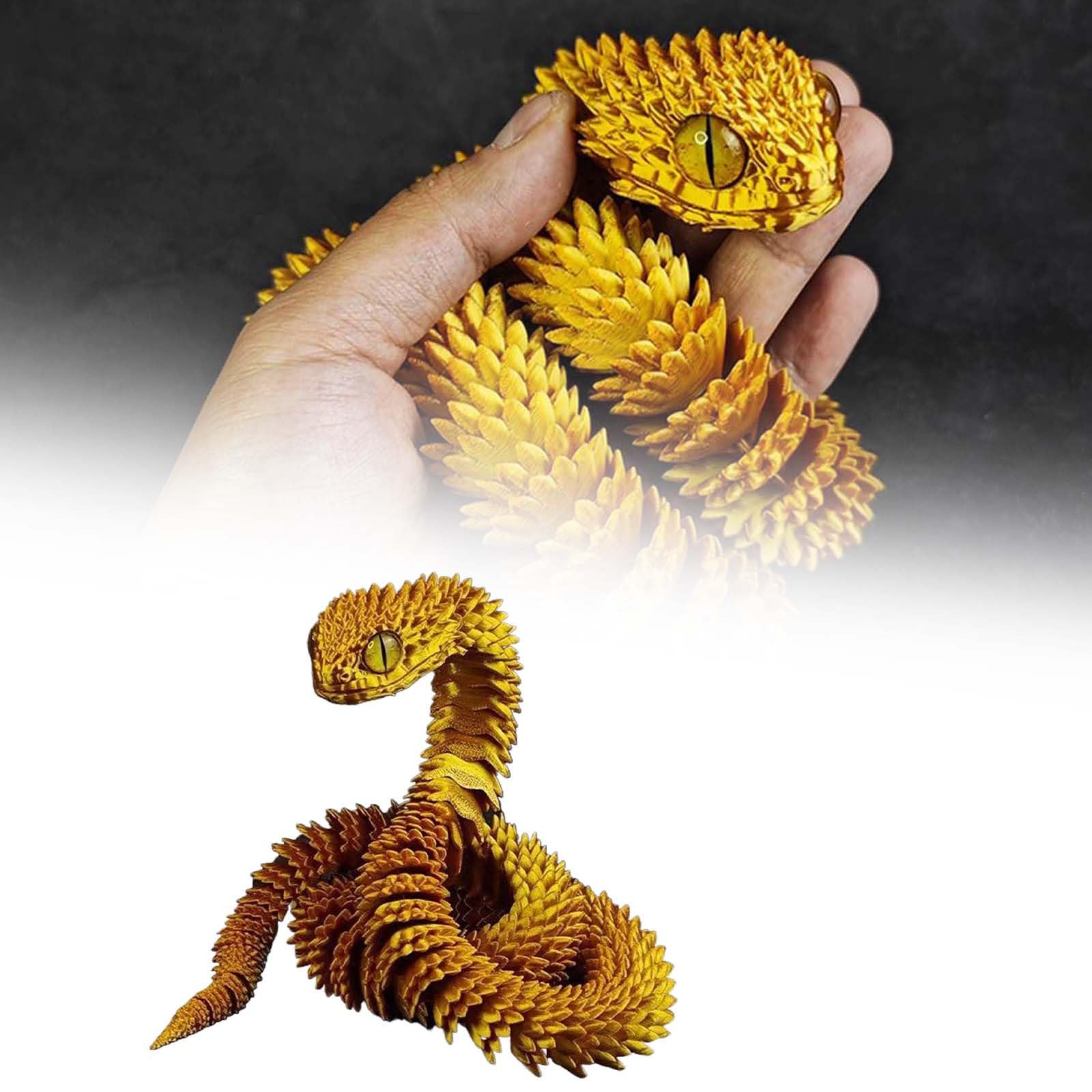 3d Printed Animals 3D Printed Snake Toy - 24 Inch Articulated Flexible ...