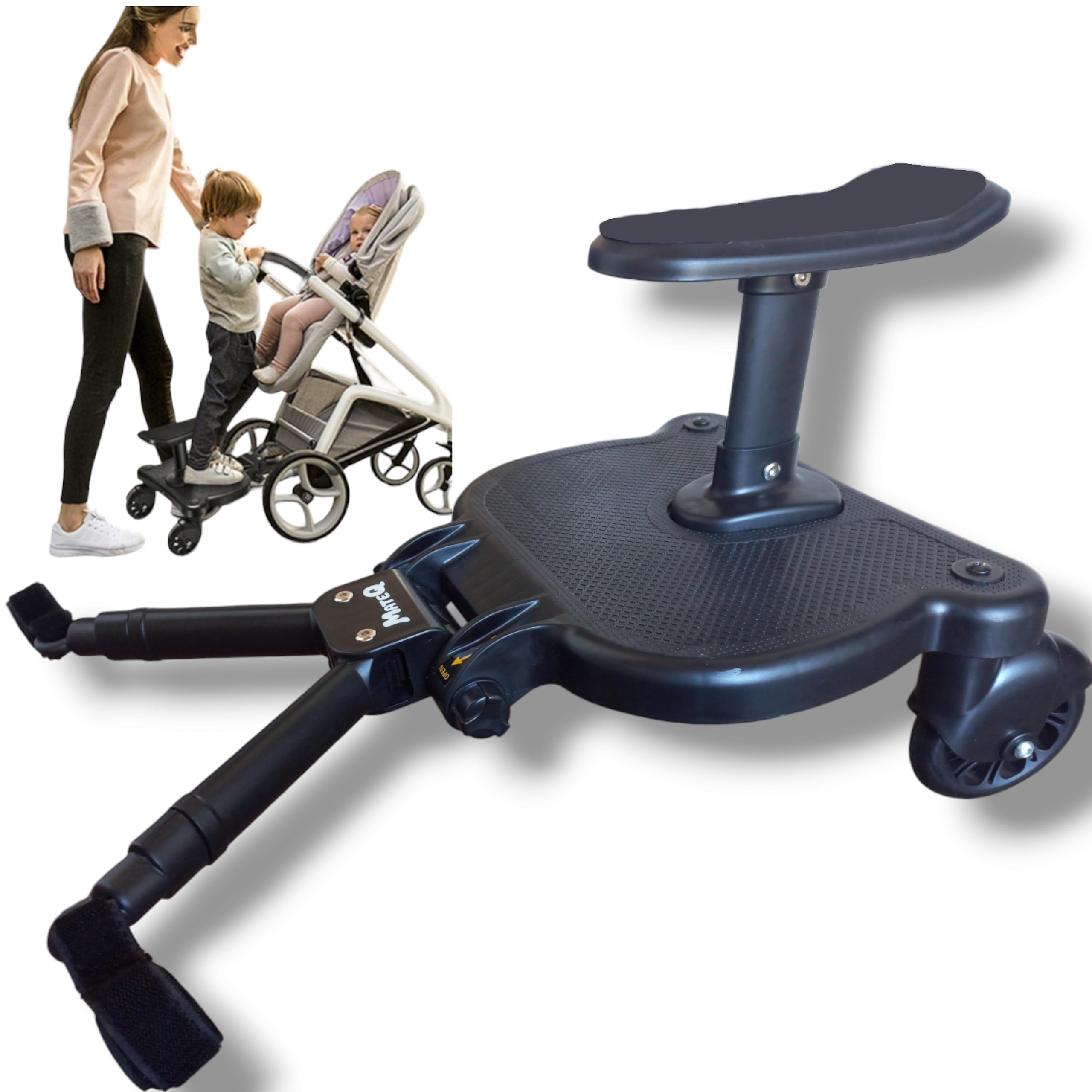 *Universal Stroller Board* with Detachable Seat, 2 in 1 Sit and Stand ...