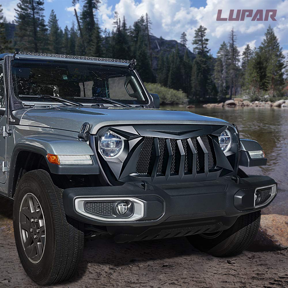 Front Grill for Jeep Wrangler JL Gladiator JT Rubicon Sahara Sport 2018 ...