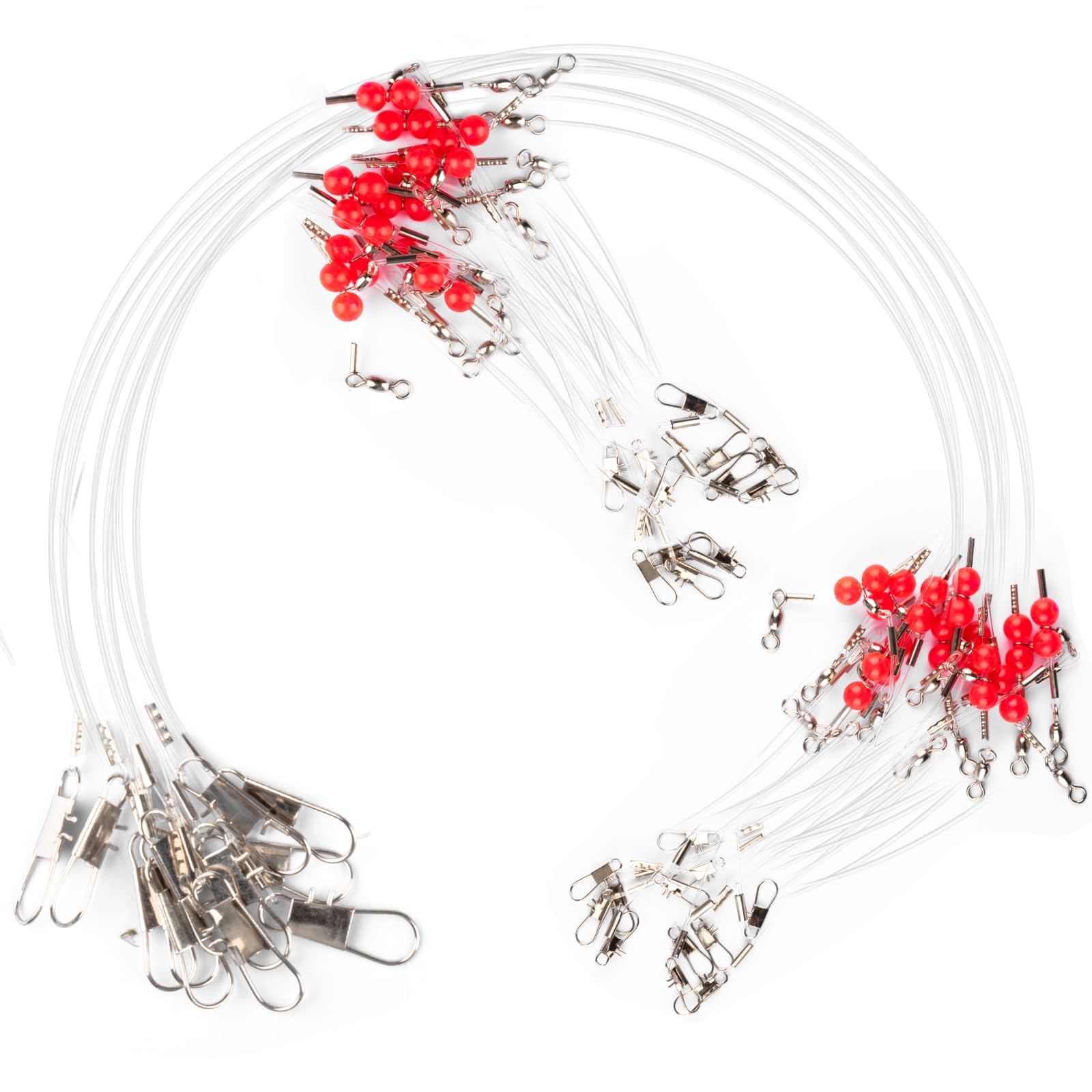 Snapklik.com : 32PCS Fishing Leader Rigs For - Double Drop MONOFILAMENT ...