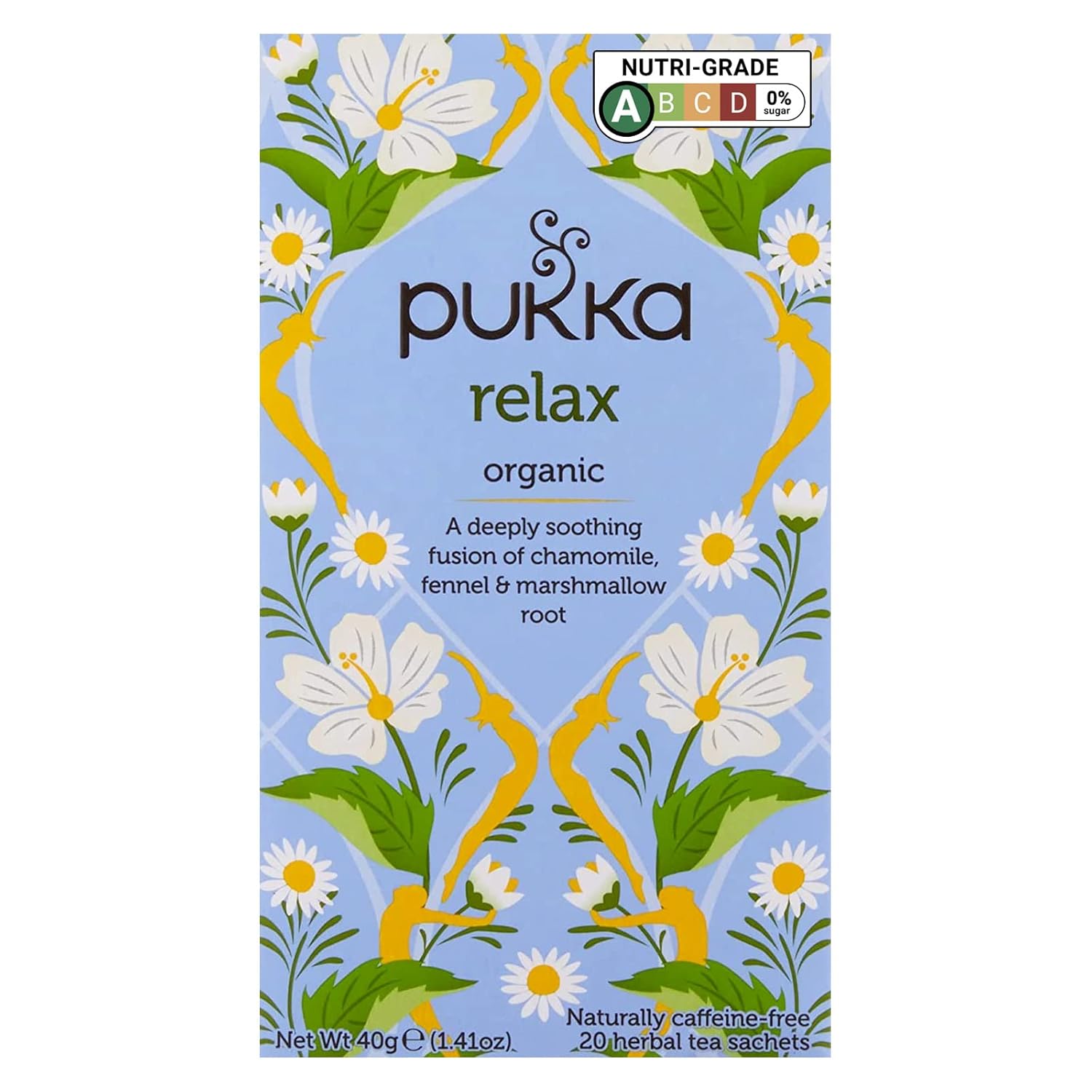 Amazon.com : PUKKA Organic Herbal Relax Tea, 20 CT : Grocery & Gourmet Food