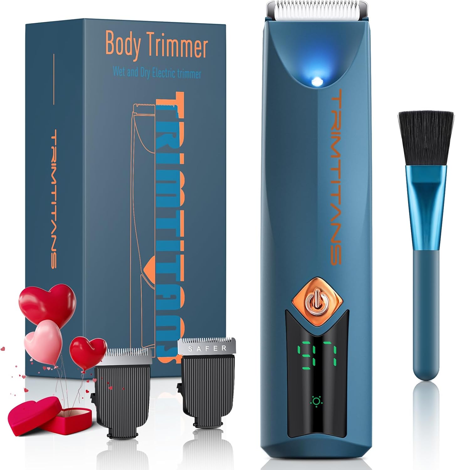 Amazon.com: TRIMTITANS Body Hair Trimmer for Men, 2-in-1 Groin Hair ...