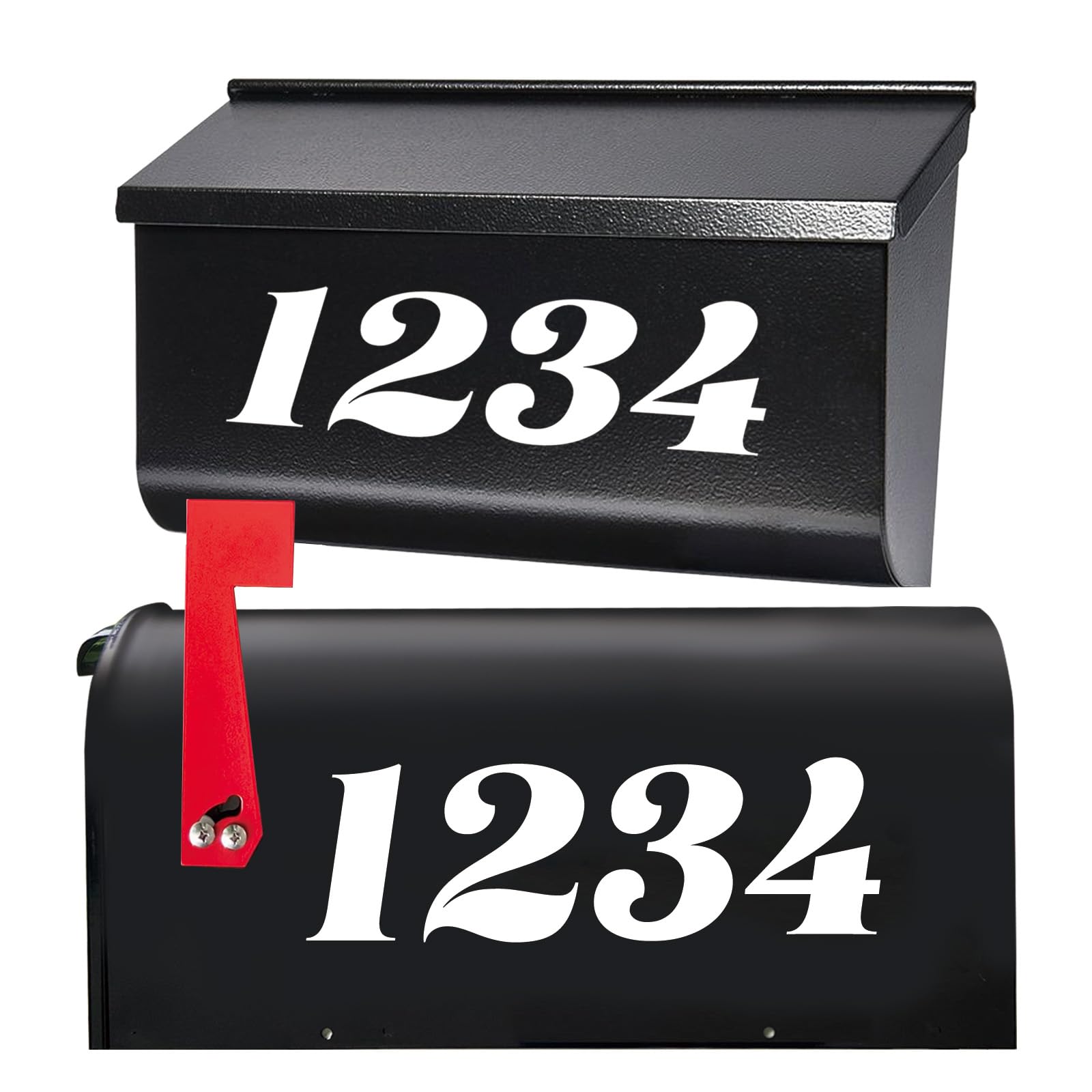 Amazon.com: LESOON Custom Reflective Mailbox Numbers Set of 2 ...