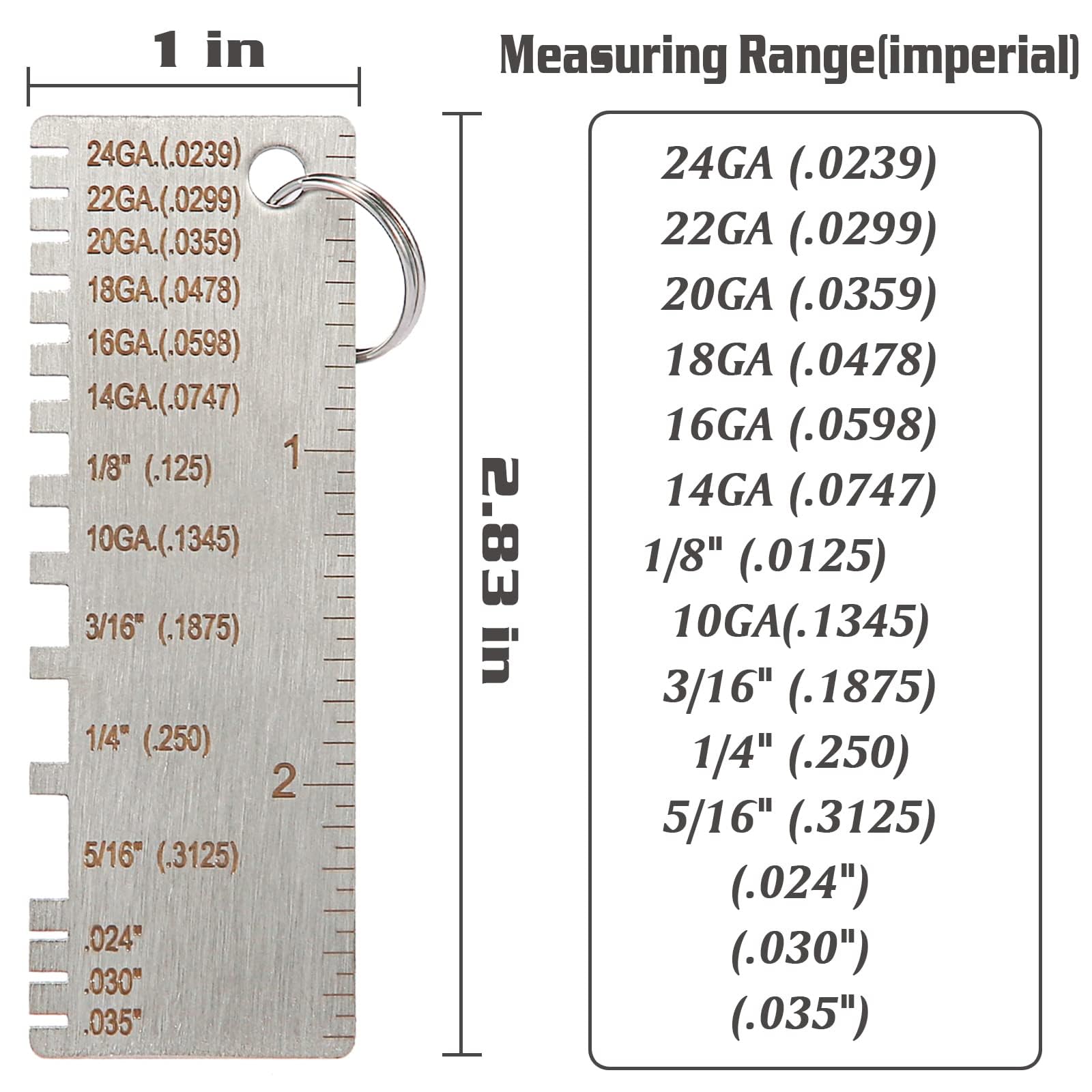 Snapklik.com : Portable Metal Sheet Thickness Gauge- Stainless Steel ...