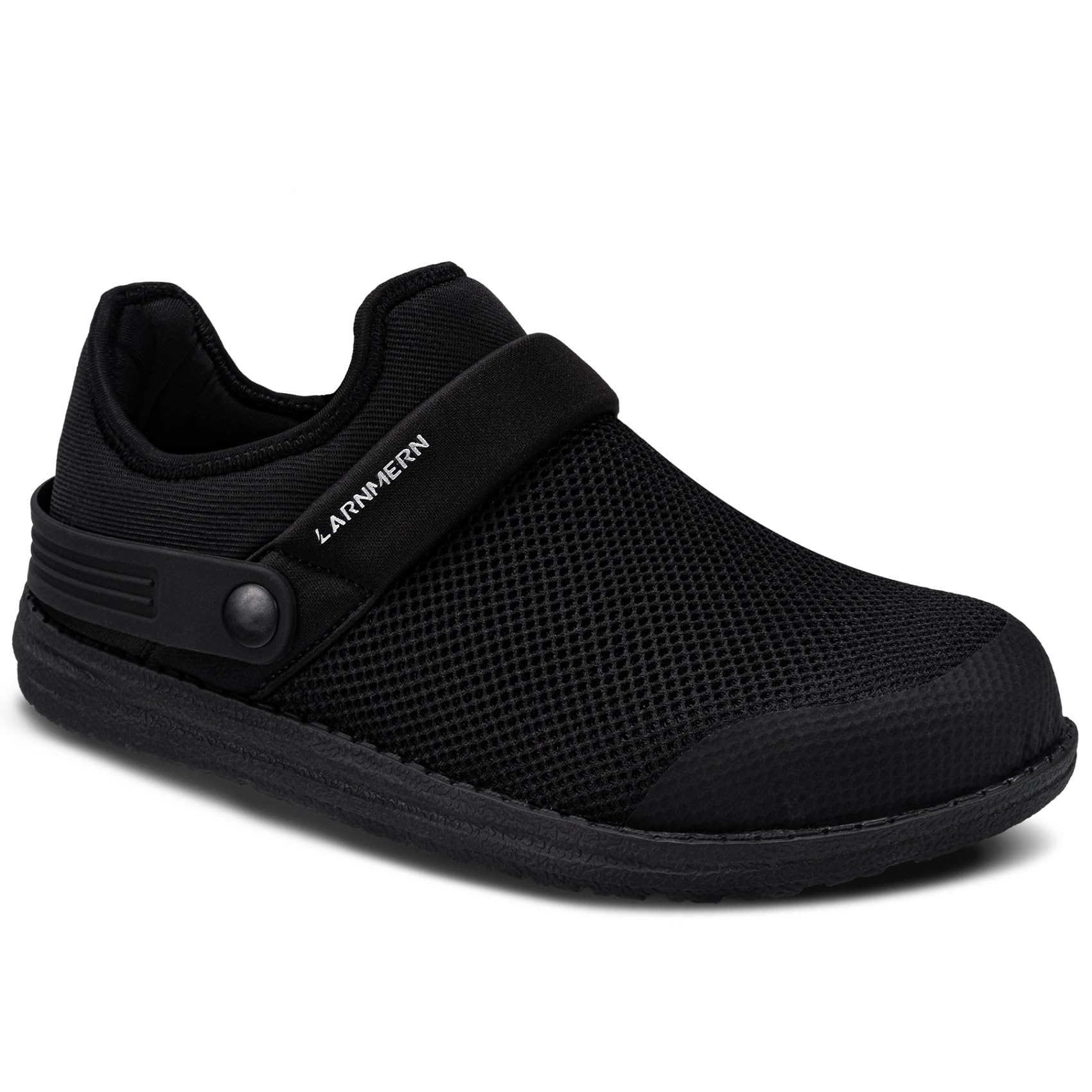 Snapklik.com : LARNMERN Slip On Steel Toe Shoes Safety Work Loafers ...