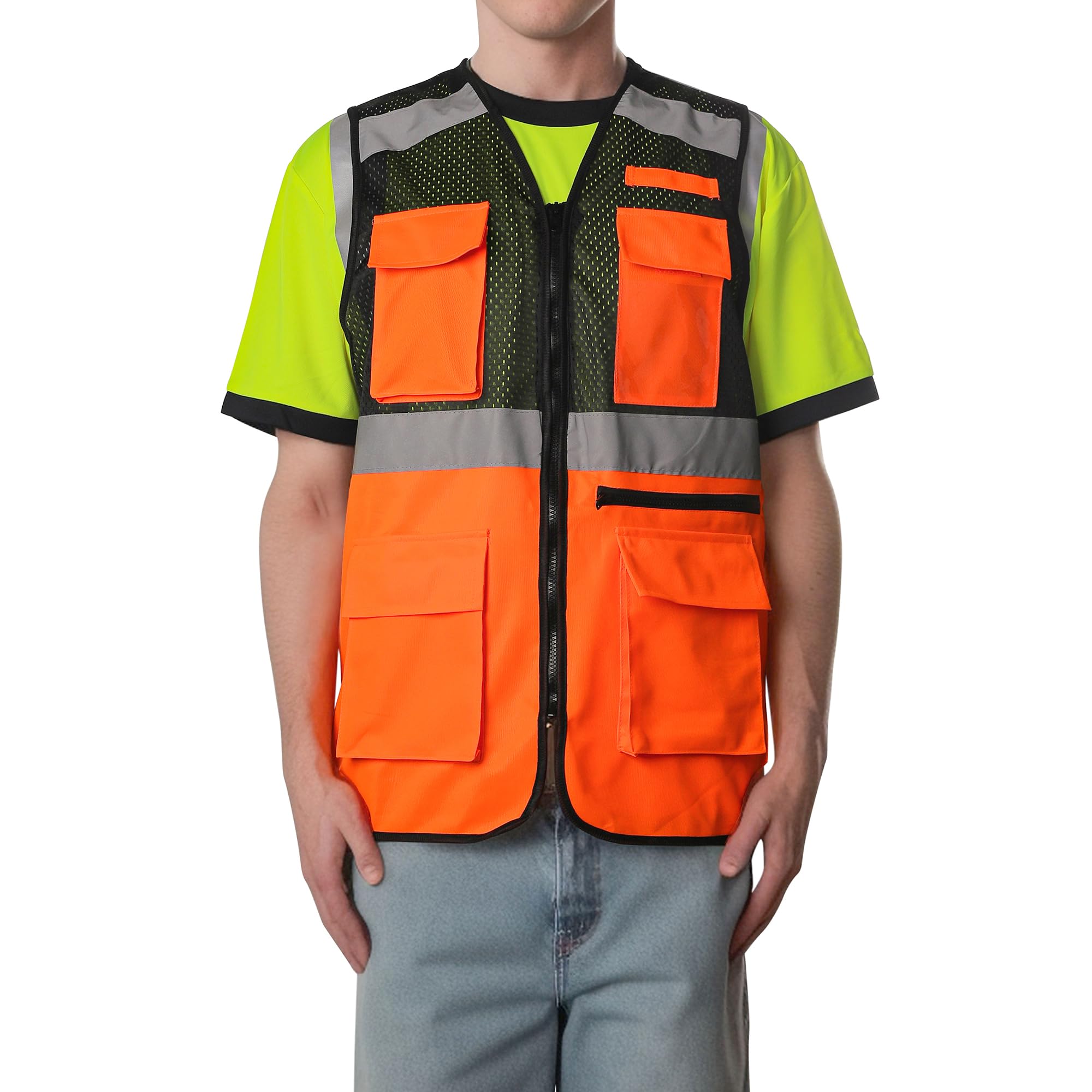 Snapklik.com : SHORFUNE High Visibility Work Vest, Lightweight And ...