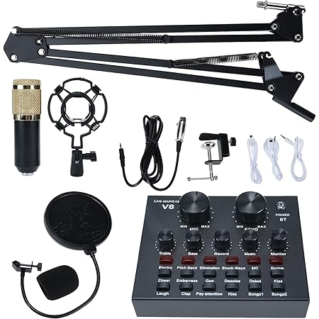 Amazon.com: ZINGYOU Condenser Microphone Bundle, BM-800 Mic Kit with ...