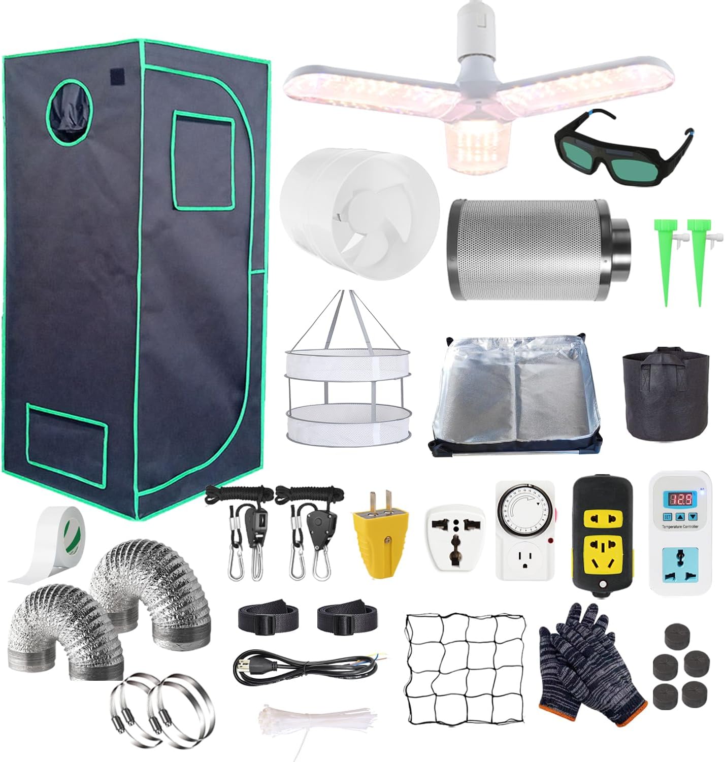 Amazon.com: Grow Tent Kit Complete System High Reflective Mylar Indoor ...