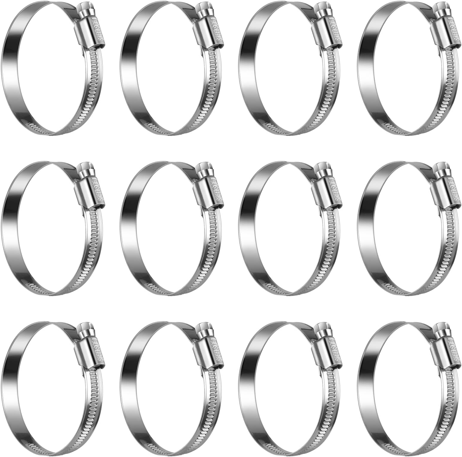 Amazon.com: Steelsoft Heavy Duty Hose Clamp Size#24, 1-1/4 to 2 inch ...