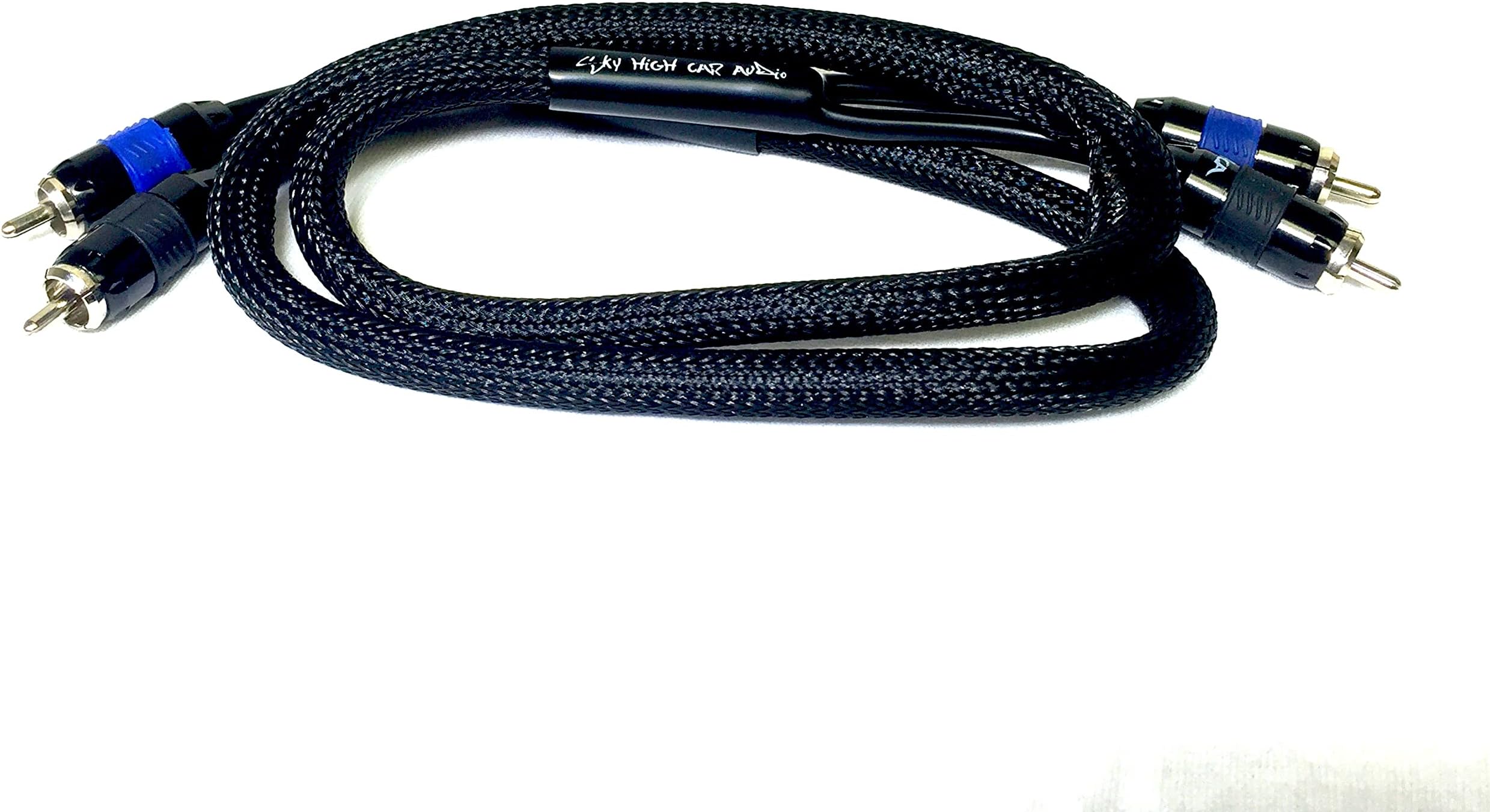 Amazon.com: Sky High Car Audio 2 Channel Twisted 3 ft RCA Cables Coated ...