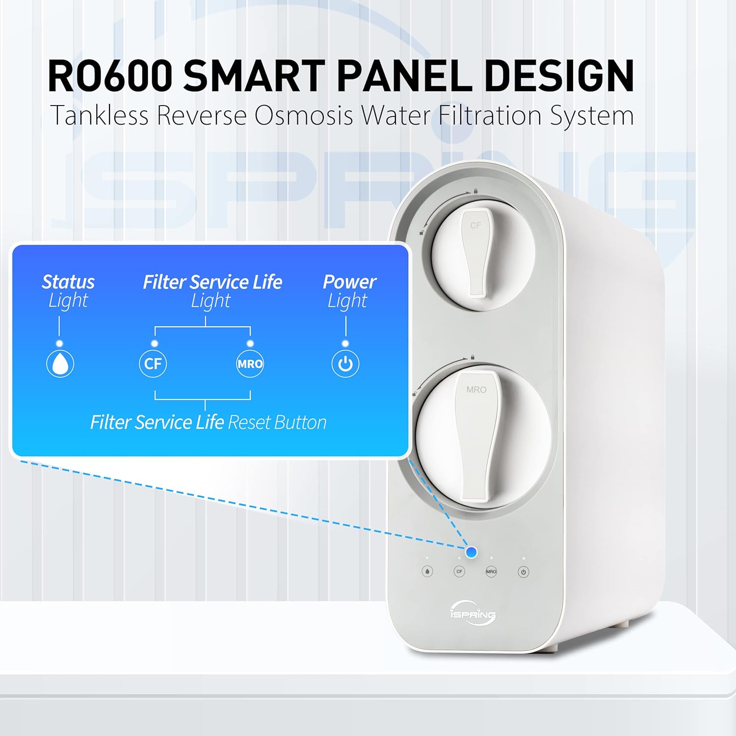 Buy iSpring RO600ORB Tankless Reverse Osmosis System Under Sink, 600 ...