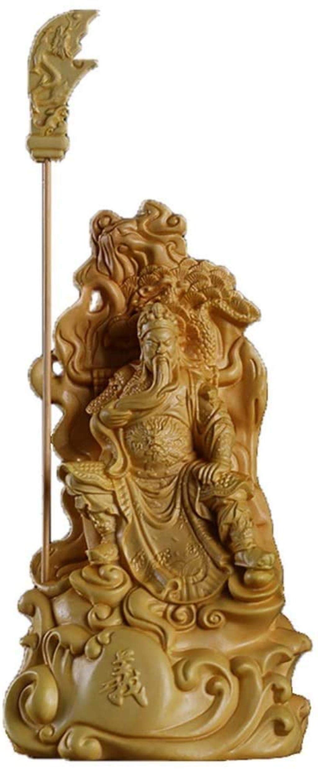 Buy Wood Carved Buddha Statue Kanko Kanto Sangokushi Goods Statue ...