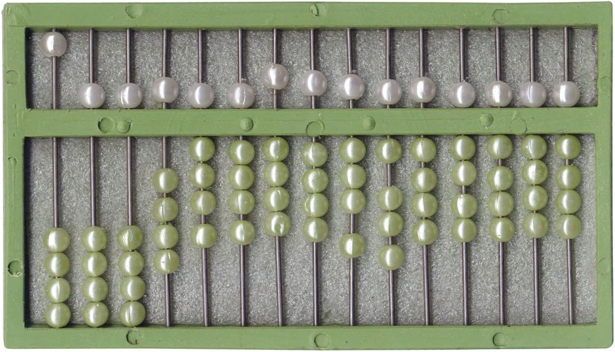 Amazon.com: Reizen Abacus for The Blind - Marco verde - Cuentas verdes ...