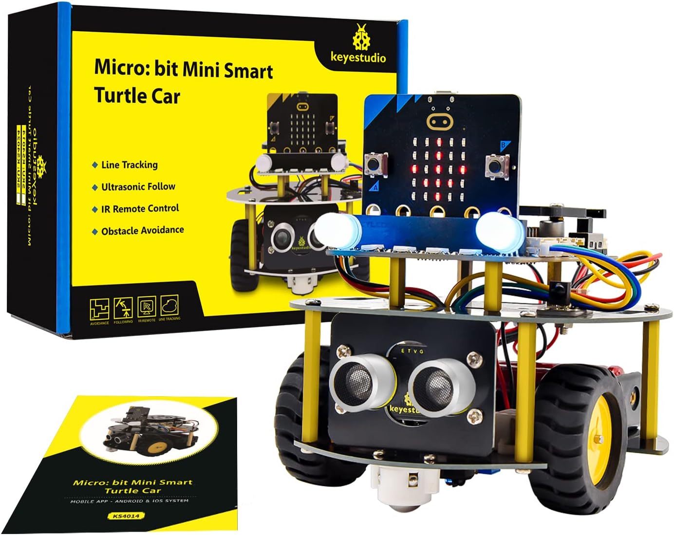 KEYESTUDIO microbit Starter Kit for BBC Micro bit V2 V1.5,Blocks and ...