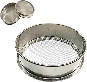 Garden Sieve for Soil and Stones | 20/30cm Round Stainless Steel Soil ...