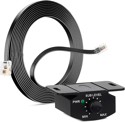 Amazon.com: Universal Bass Control Knob, 3.5m/11.48ft Bass Volume Knob ...