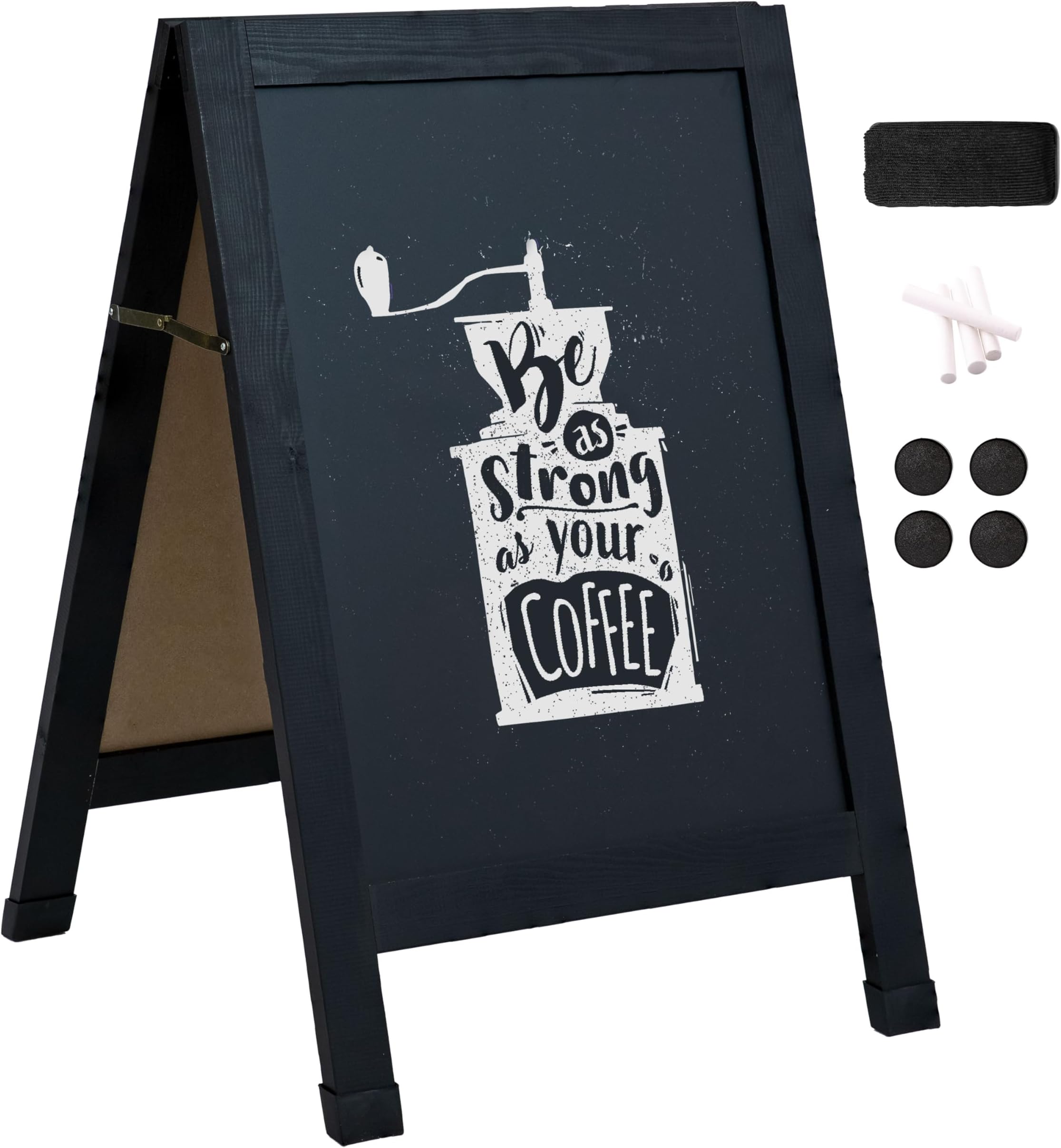 Amazon.com : Sunnydaze Magnetic A-Frame Chalkboard Sign - Double-Sided ...