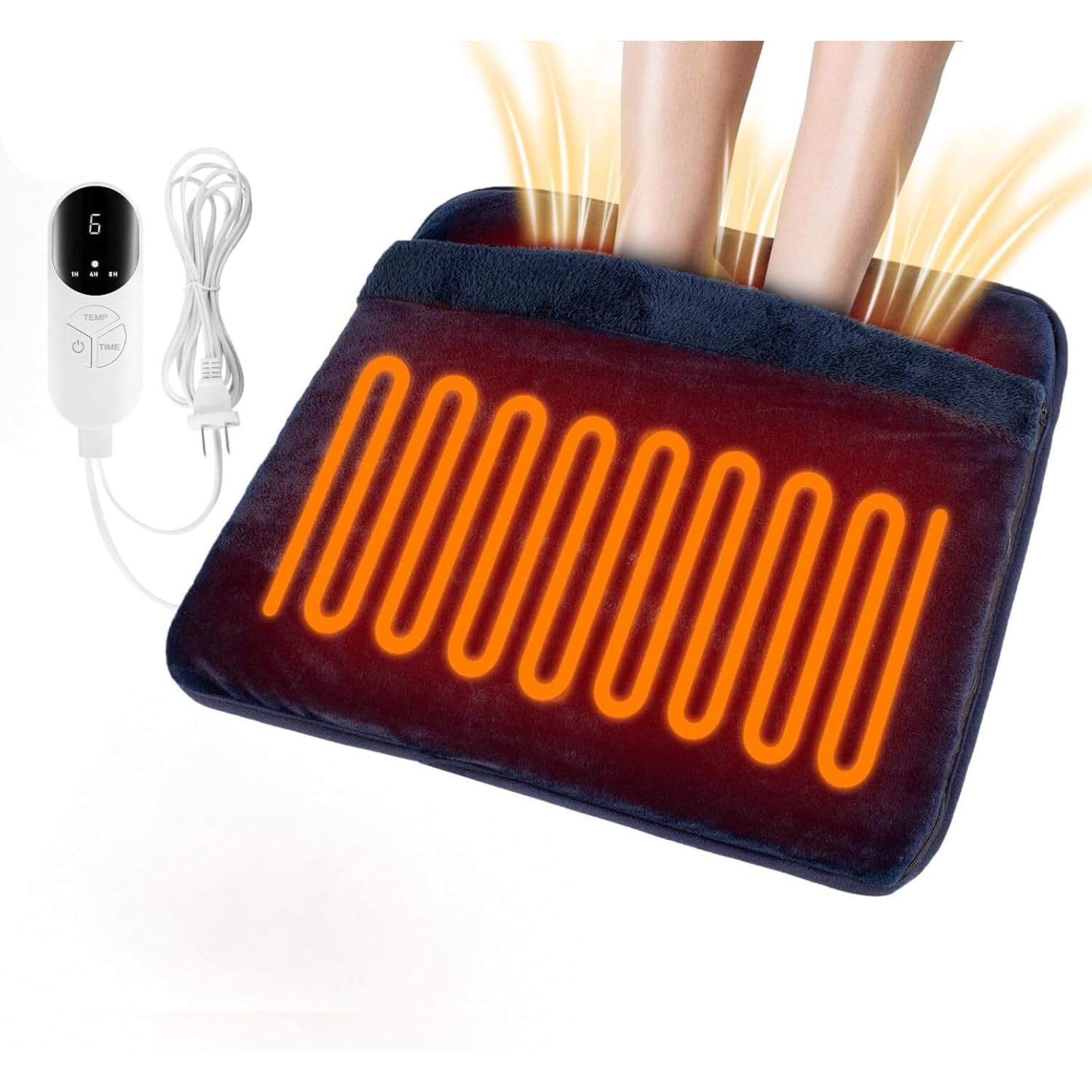 Amazon.com: Electric Heated Foot Warmer for Feet, Double Sided Feet ...