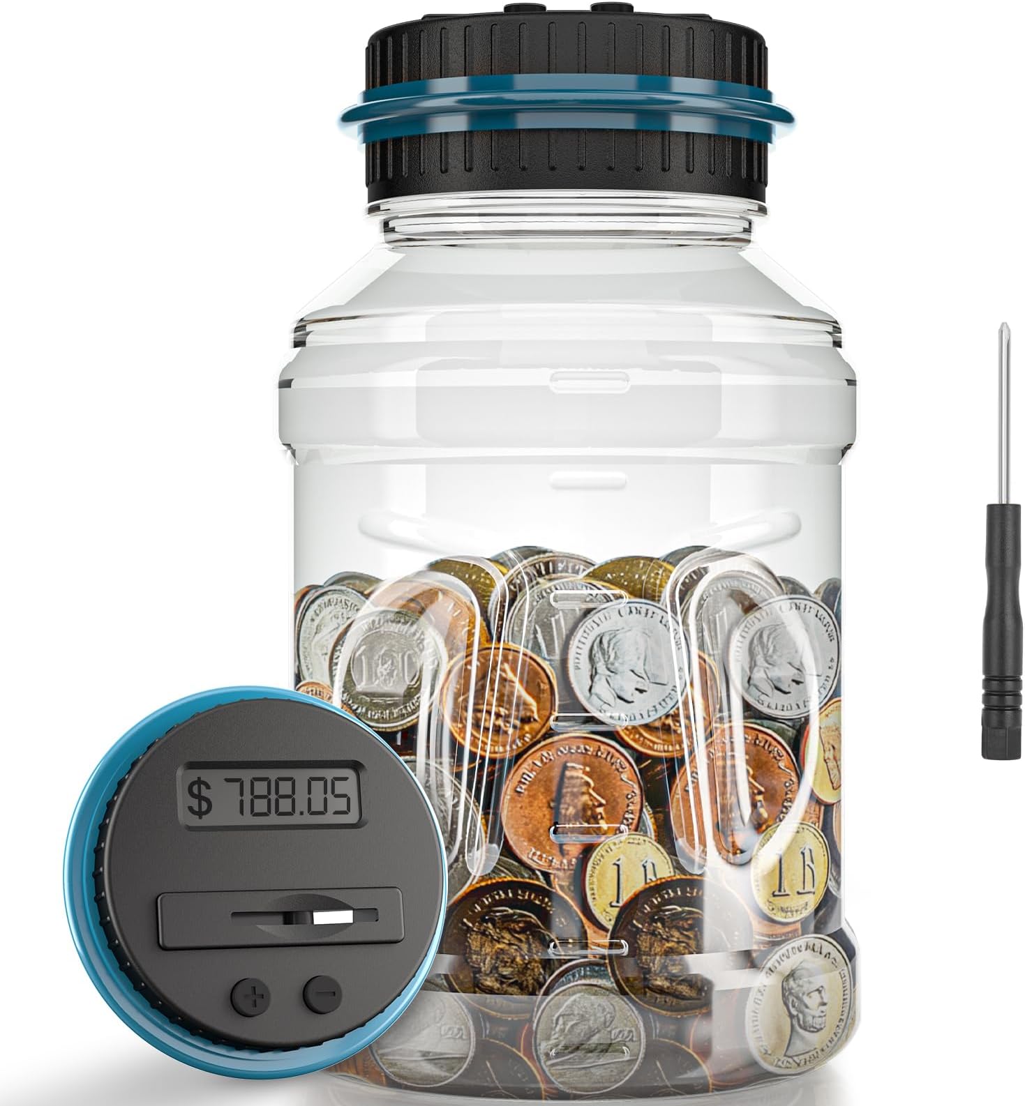 Amazon.com: Teacher's Choice Digital Coin Bank, Savings Jar, and Piggy ...