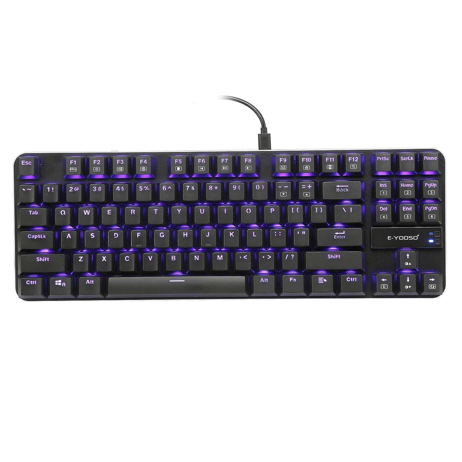 E-YOOSO K630 RGB Mechanical Gaming Keyboard Super Thin and Light, 87 ...