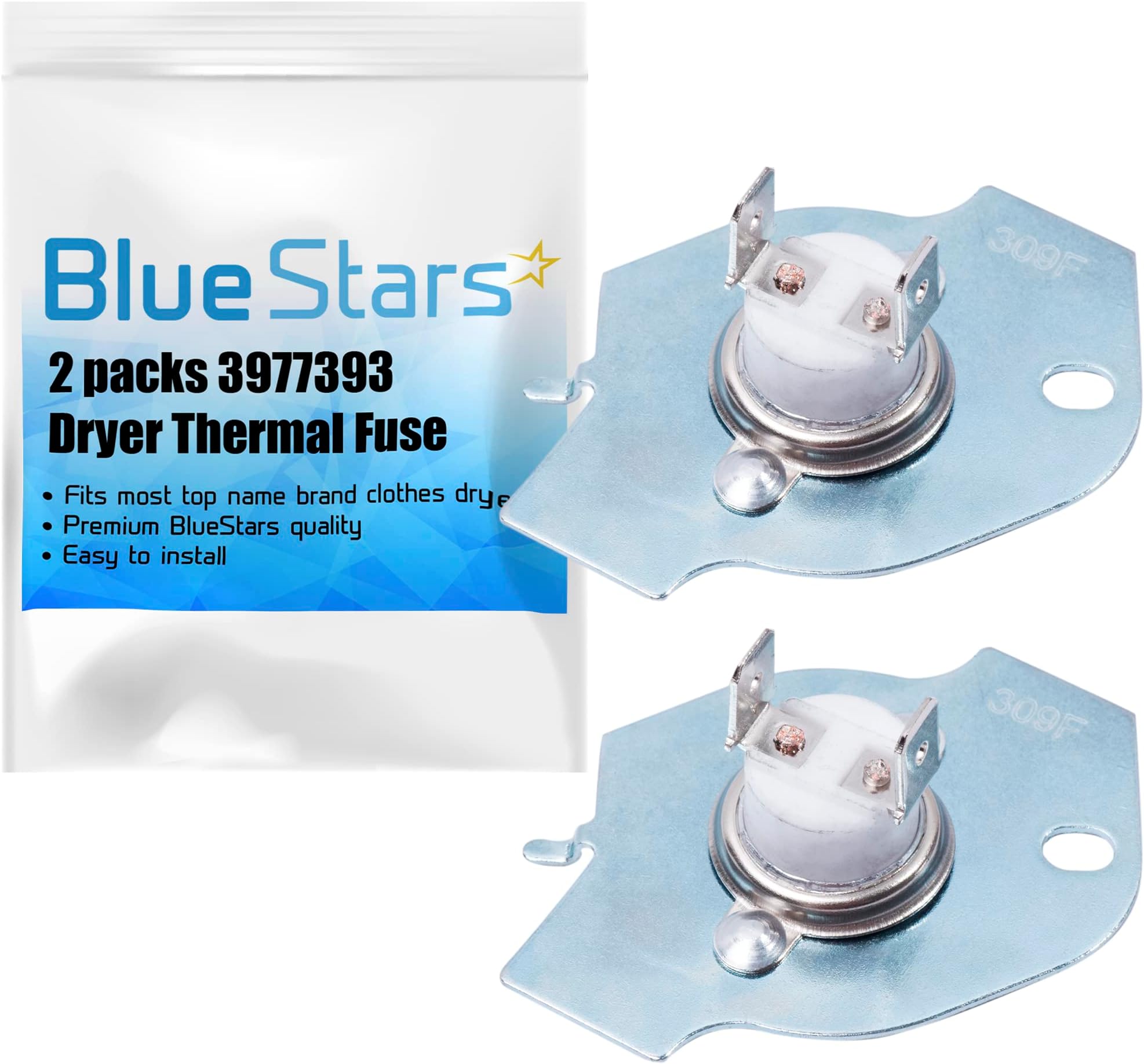 Amazon.com: 3977393 Dryer Thermal Fuse Replacement(Pack of 6) : Appliances