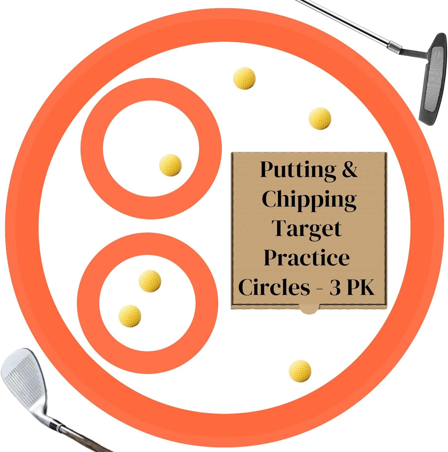 Amazon.com : MAVIN Sports Backyard Golf Equipment: 3pk Circles (1x36'Lg ...