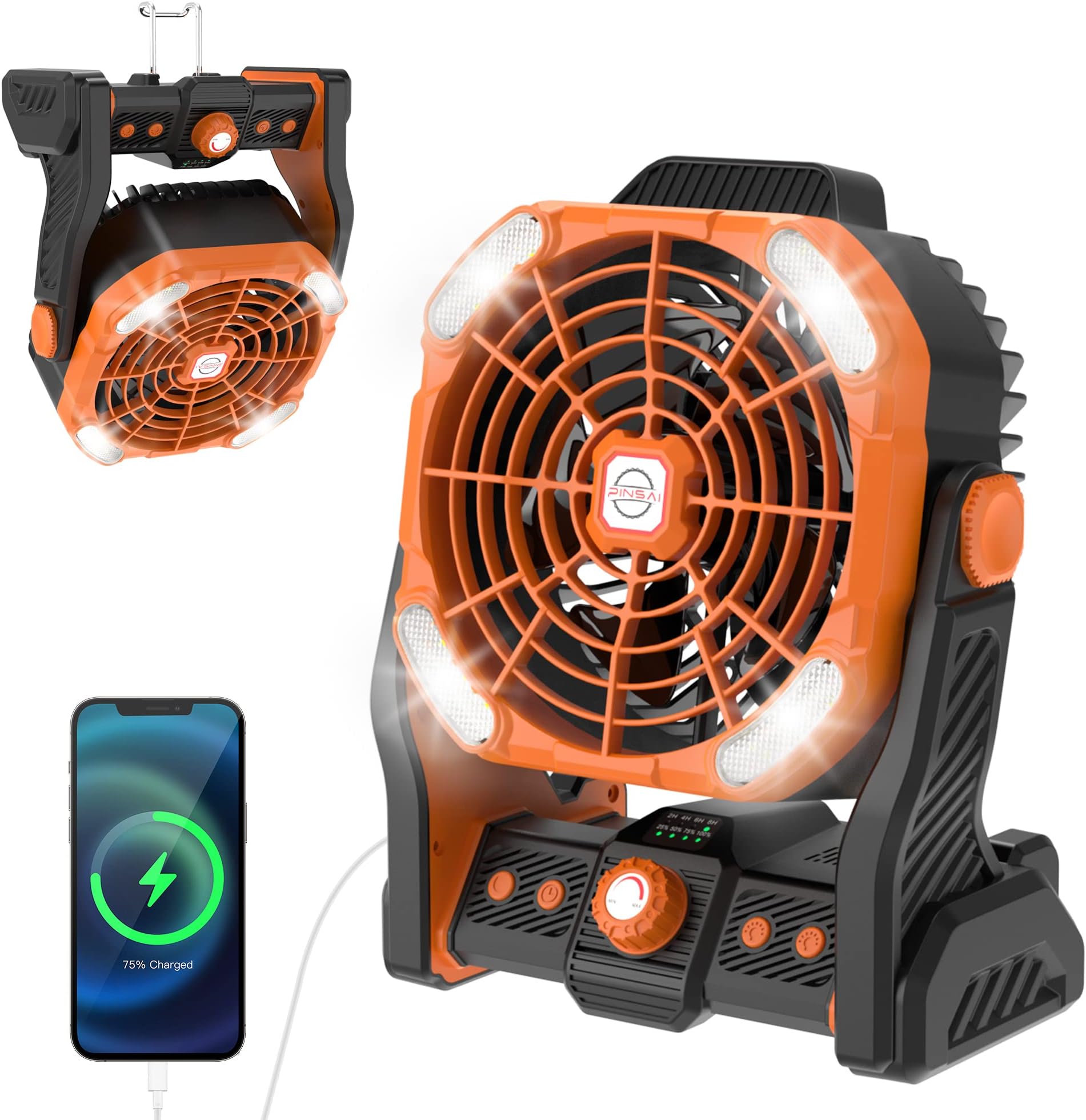 Amazon.com: Hipoke Cordless Portable Fan Powered by Milwaukee M18 18V ...