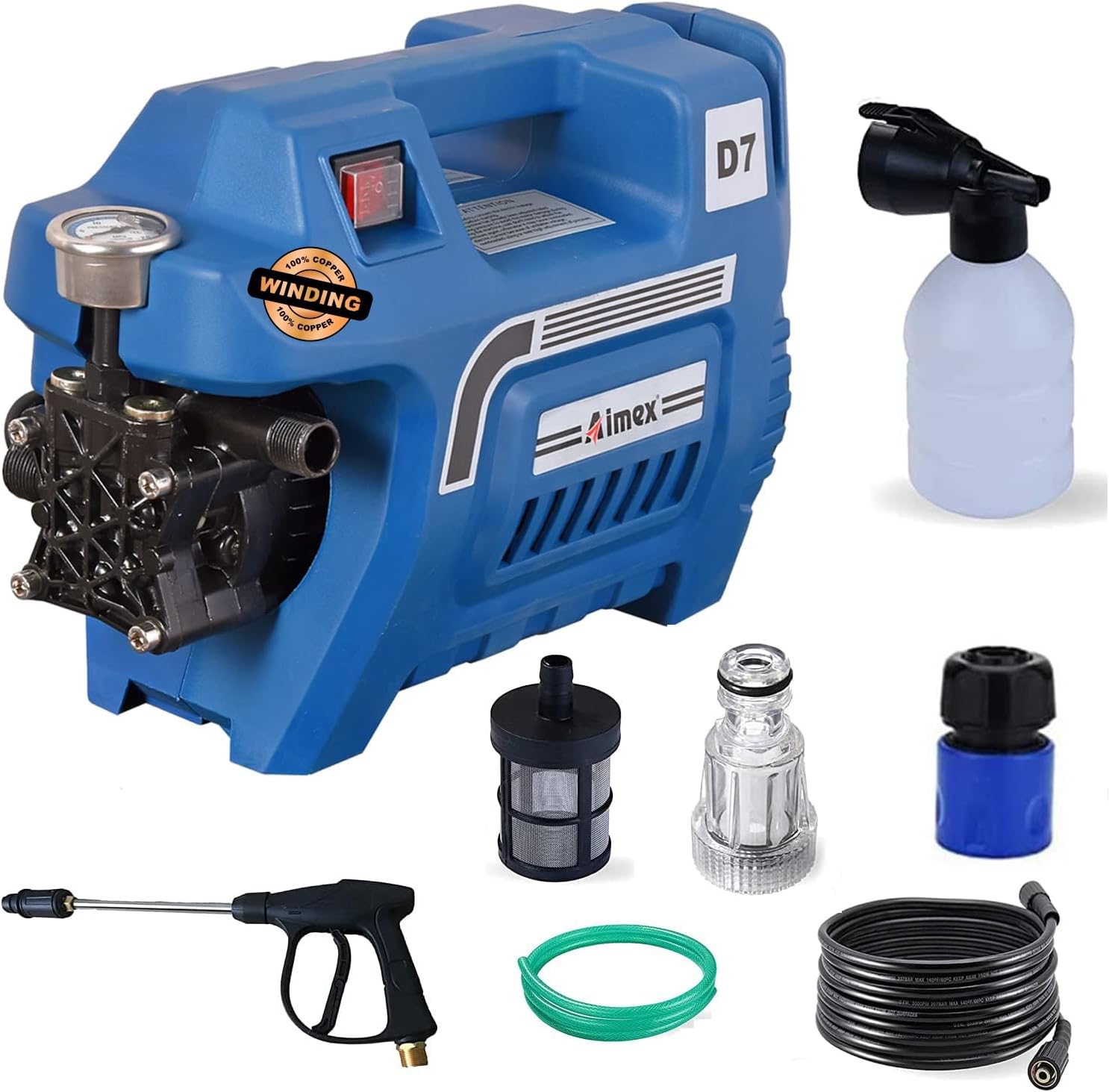Shakti Technology S7 Pro High Pressure Car Washer Machine with Copper ...