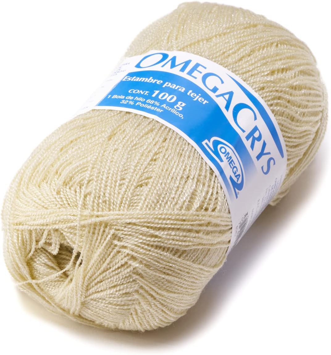 Amazon.com: OMEGACRYS [100grs] - by Omega - Fine Crystal Yarn Great for ...