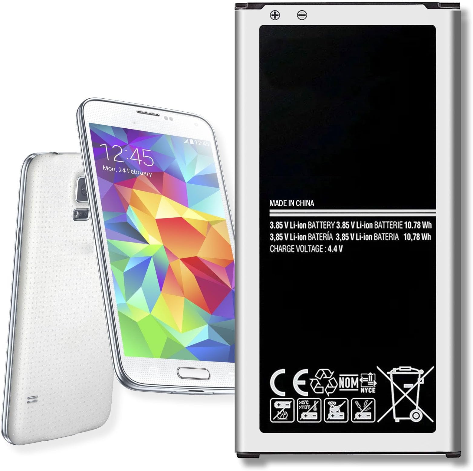 Amazon.com: TGXJI Replacement Battery for Upgraded Galaxy S5 Battery (2025 New Version ...