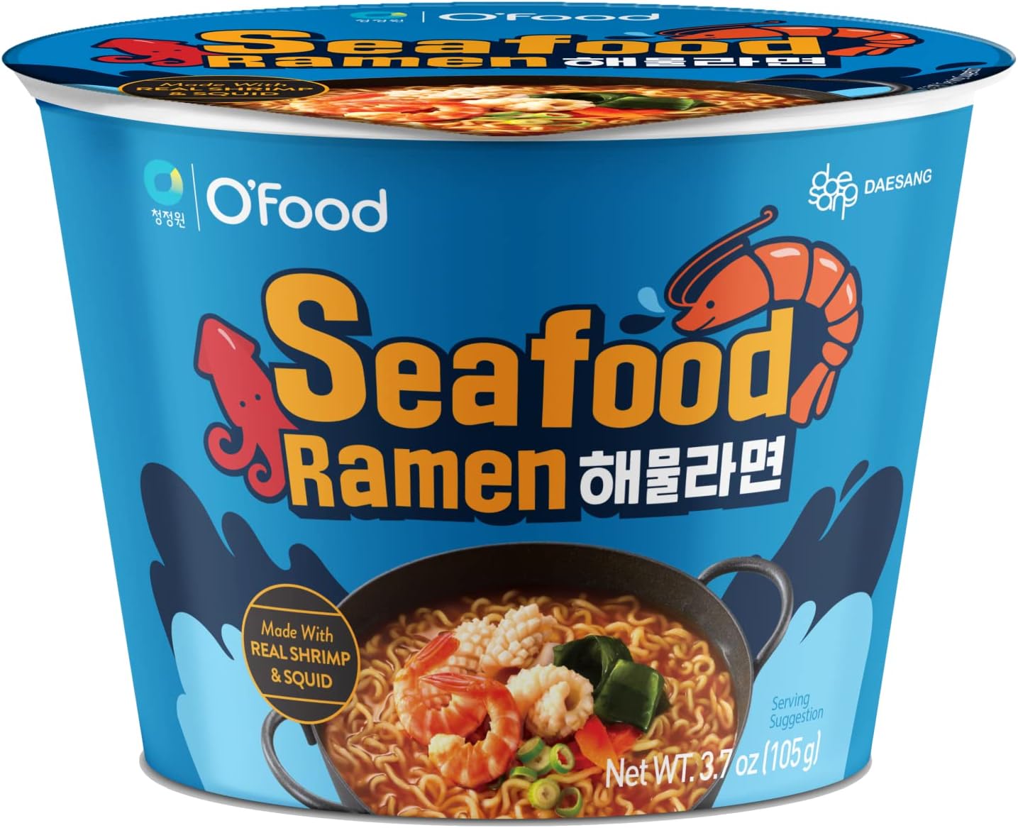 Amazon.com: JONGGA Kimchi Ramen with Real Kimchi Pack of 4, Korean ...