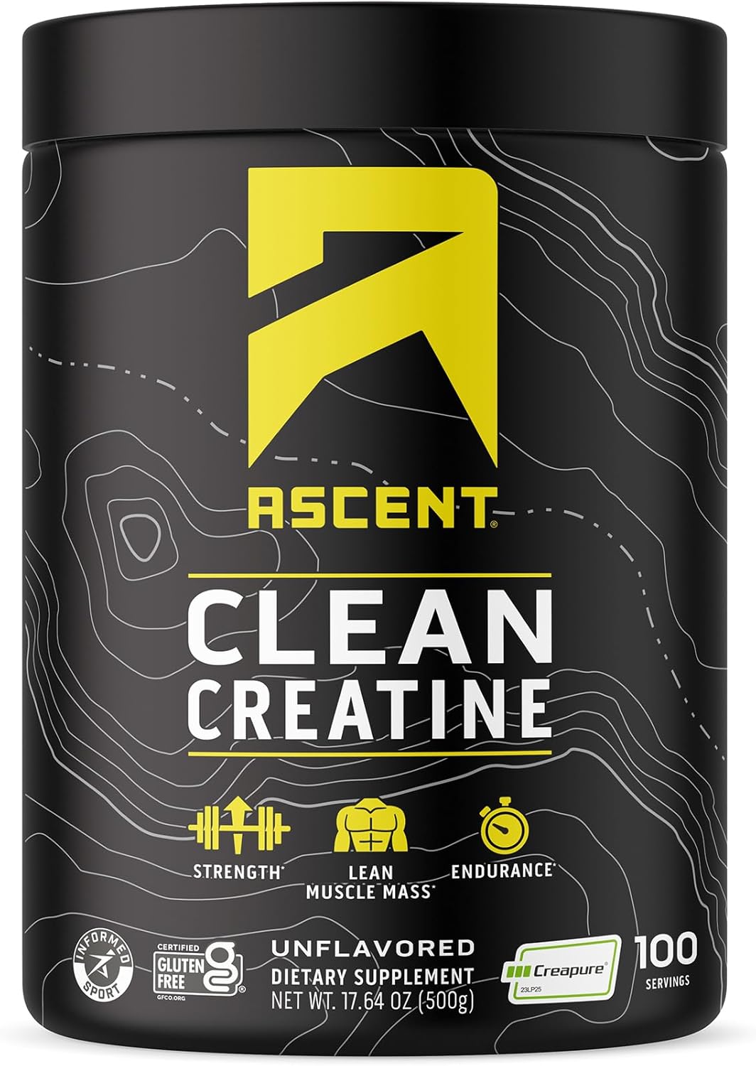 Amazon.com: Ascent Clean Creatine Monohydrate Powder - 5G Per Serving ...