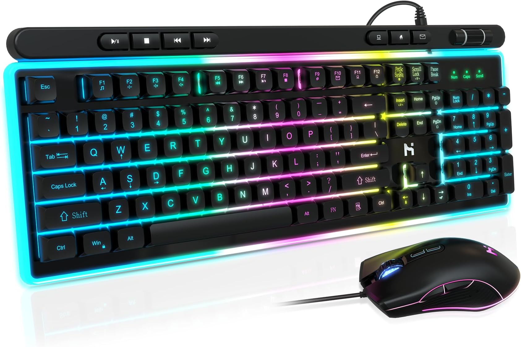 Amazon.com: HLDIRECT Gaming Keyboard, 104 Keys Gaming Keyboard and ...