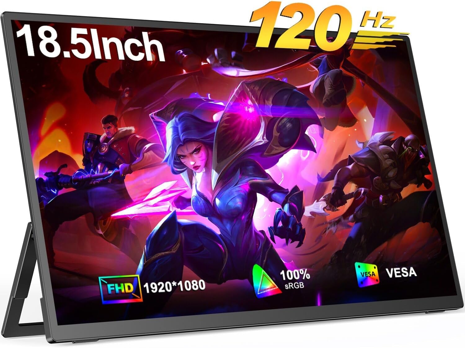 Monitor Portátil Uperfect 18.5 Polegadas UMAX 120hz IPS FHD Gamer Games ...