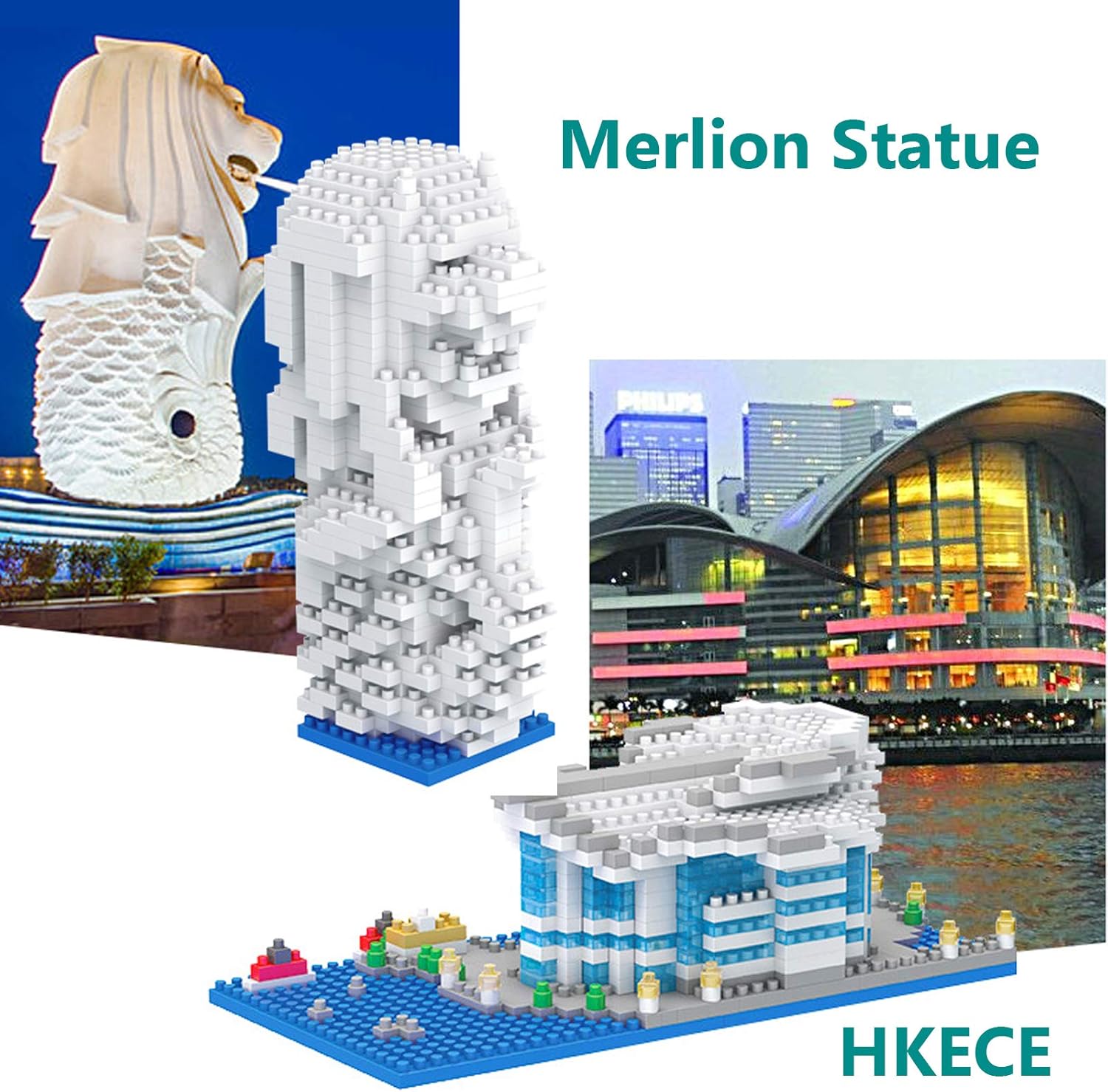 Zhongren STEM 10 en 1 Mini City Architecture Building Blocks Set Torre EiffelBig BenEsfingeTorre ...