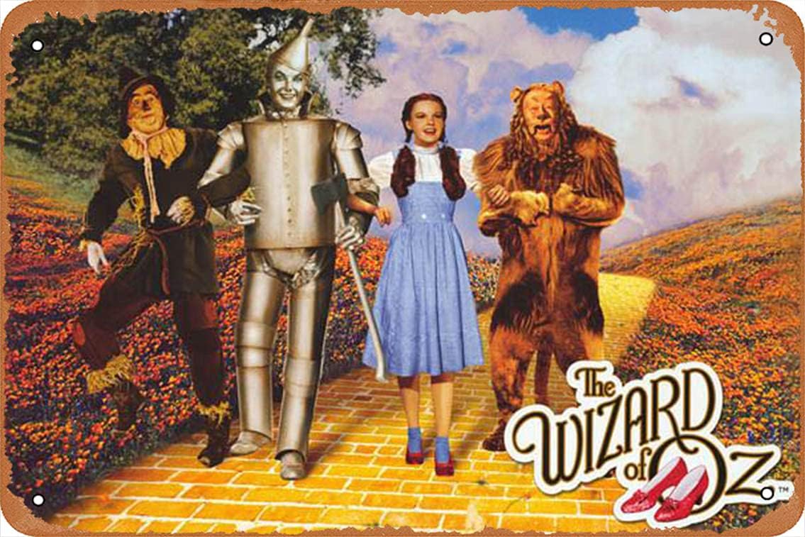 Amazon.com: College Metal Posters The Wizard of Oz Movie Cast Tin Metal ...