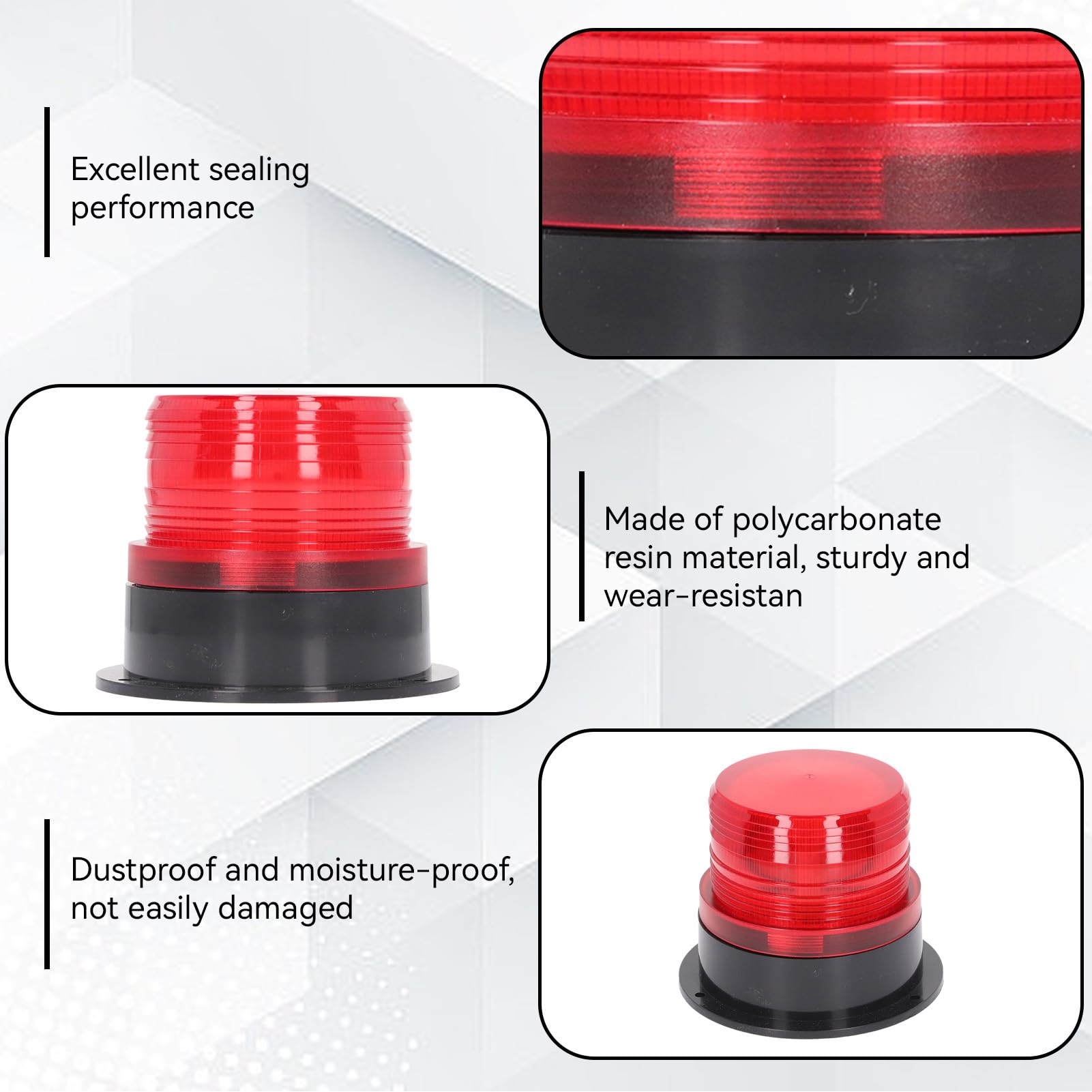 Red Rotating Emergency Lights Emergency 12 24 Vdc Rotating Red LED