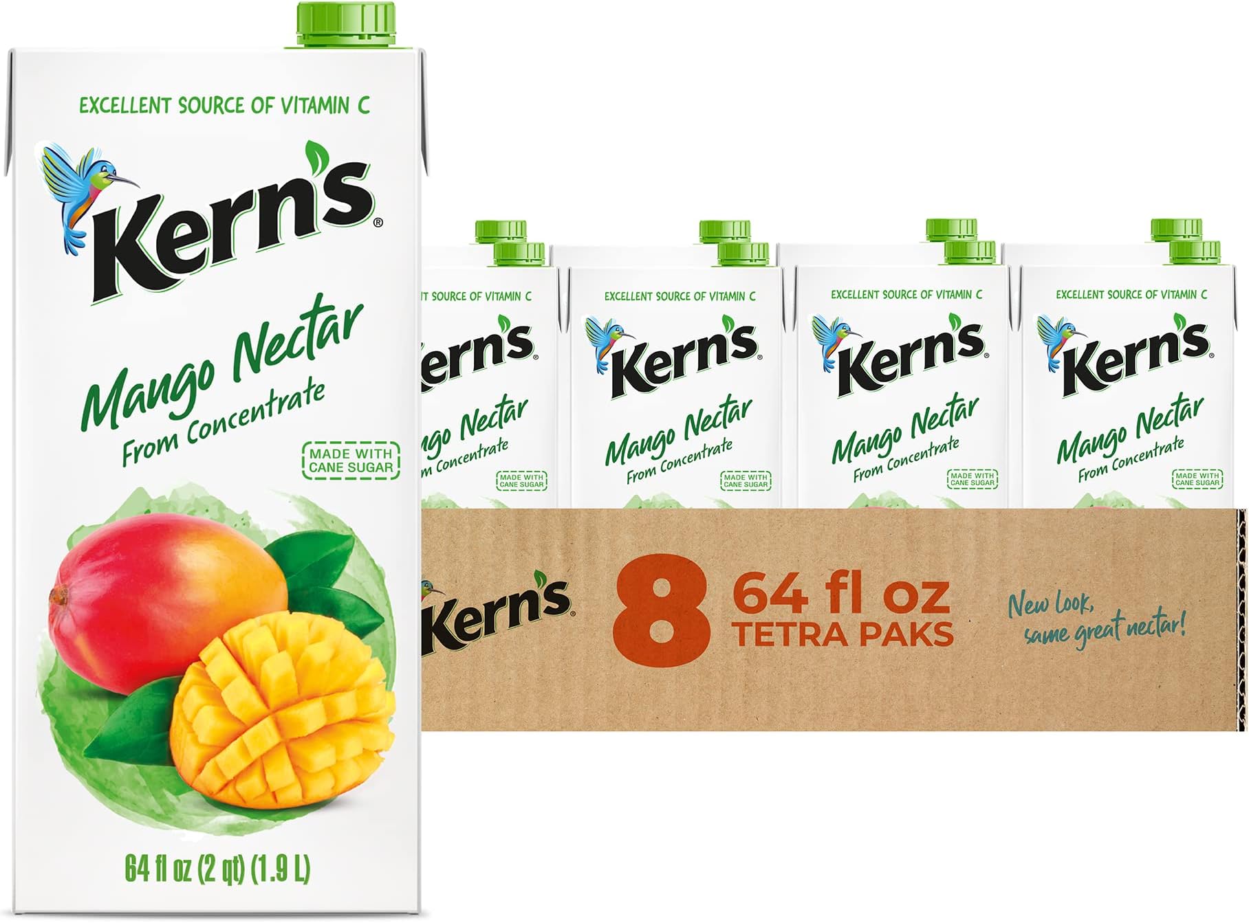 Amazon.com : Kern’s Mango Juice Nectar - Mango Nectar Made with Fresh ...