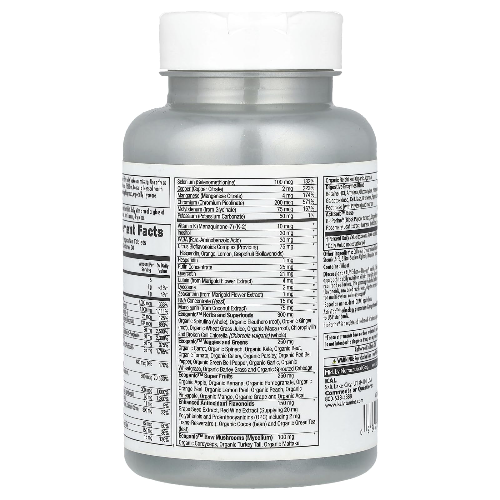 Snapklik.com : KAL Enhanced Energy Iron Free Tablets