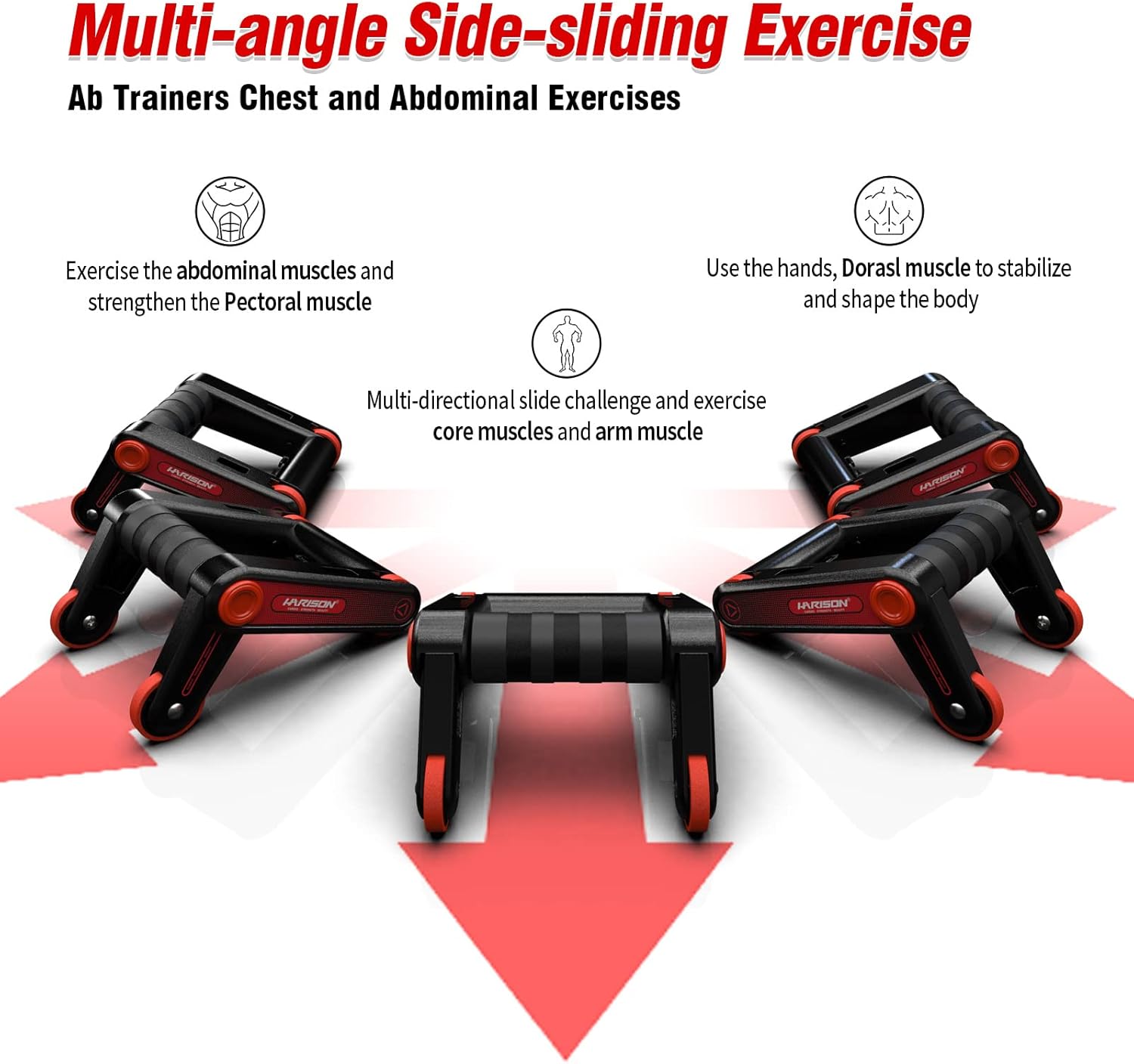 HARISON AB Roller Wheel for Abdominal Exercise- Lower AB Exercise ...