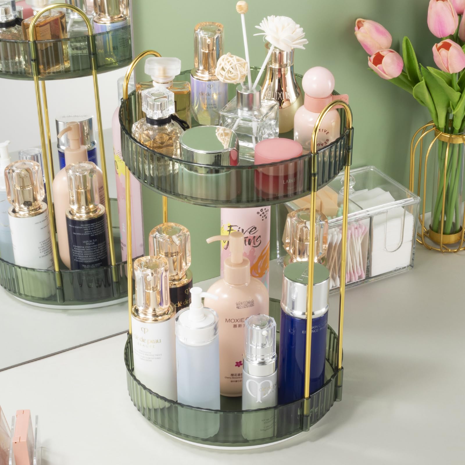 Amazon.com: Argox 360 ° rotary makeup organizer, bathroom counter ...