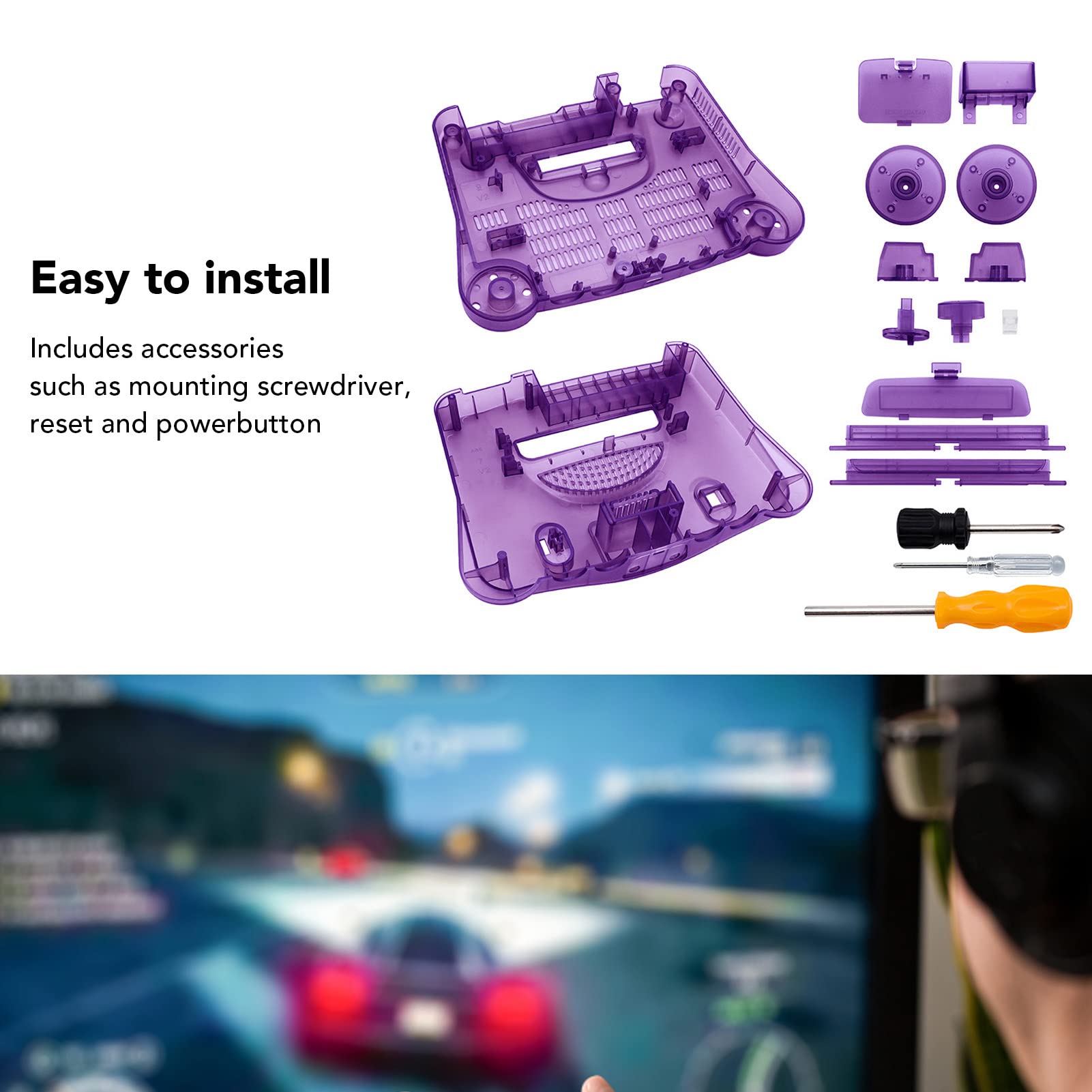 Snapklik.com : Protective Shell For N64 Retro Video Game Console ...