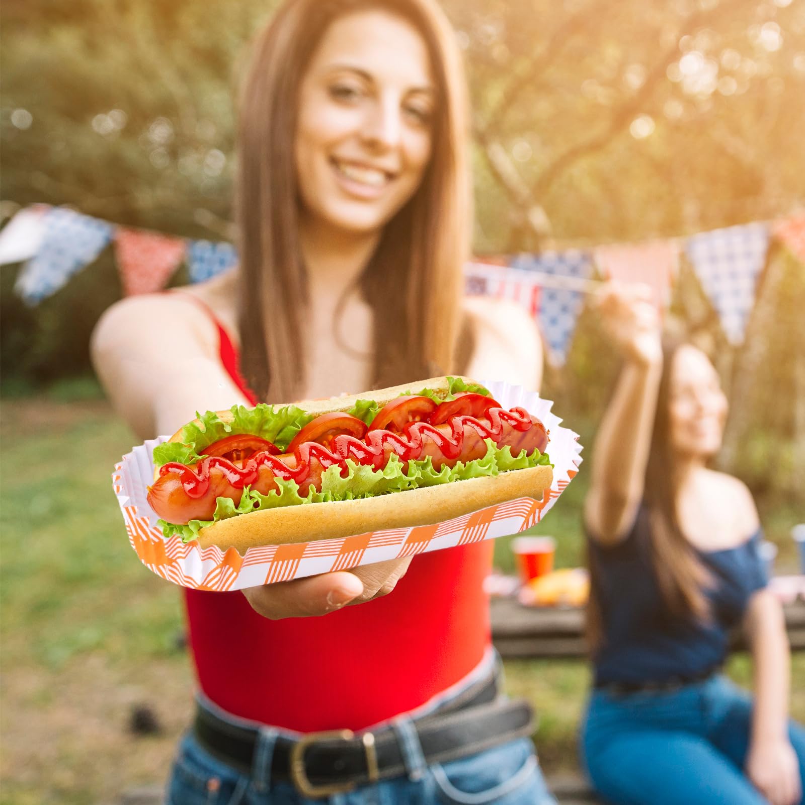 Snapklik.com : 300 Pcs Paper Hot Dog Trays, Small Disposable Hot Dog ...
