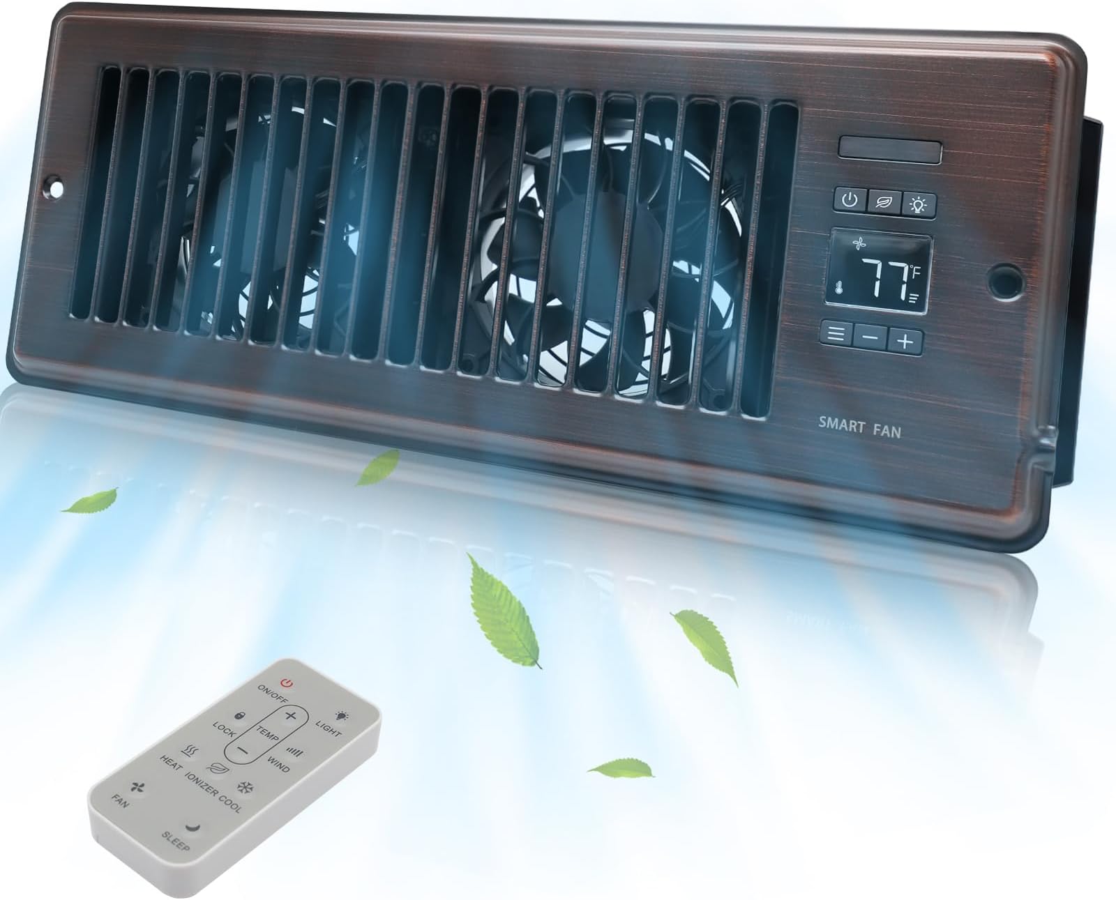 COZZIVITA 4 x12 in Ultra Quiet Register Booster Fan - Air Vent Fan ...