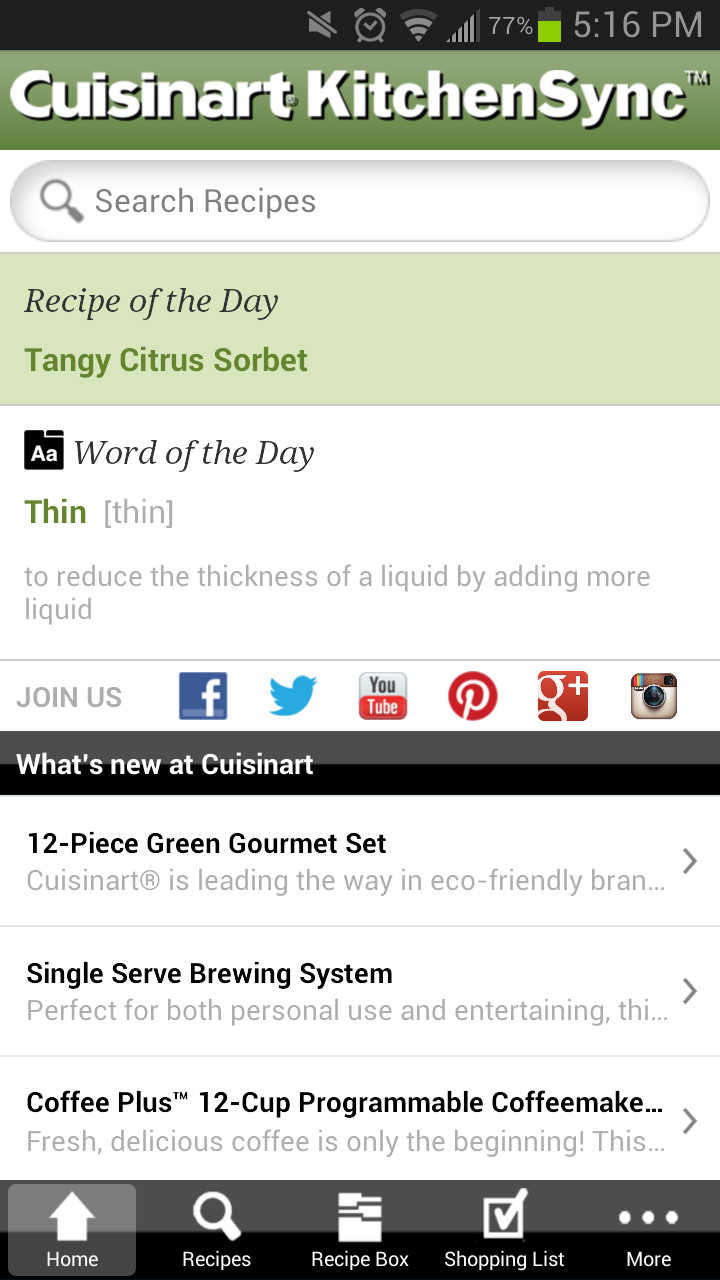 Cuisinart KitchenSync - App on Amazon Appstore