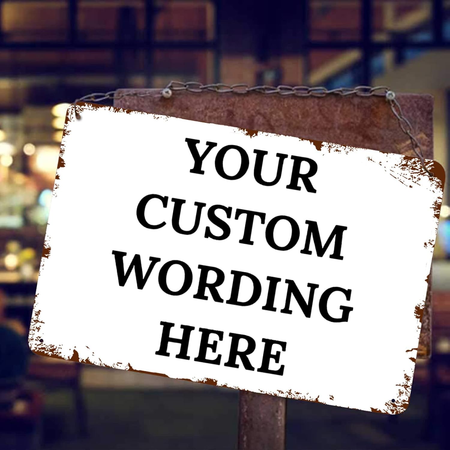 Letreros personalizados personalizados estilo vintage retro metal ...