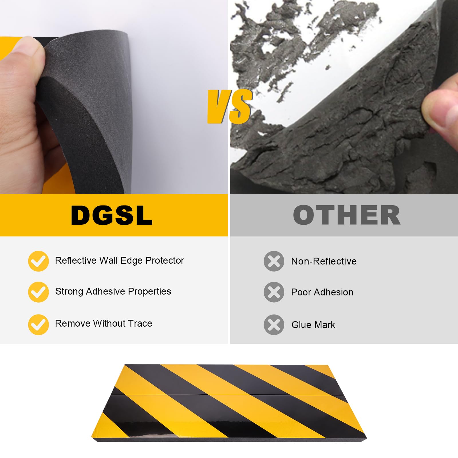 Snapklik.com : DGSL Garage Wall Protector4pcs Foam Wall Corner Guard ...