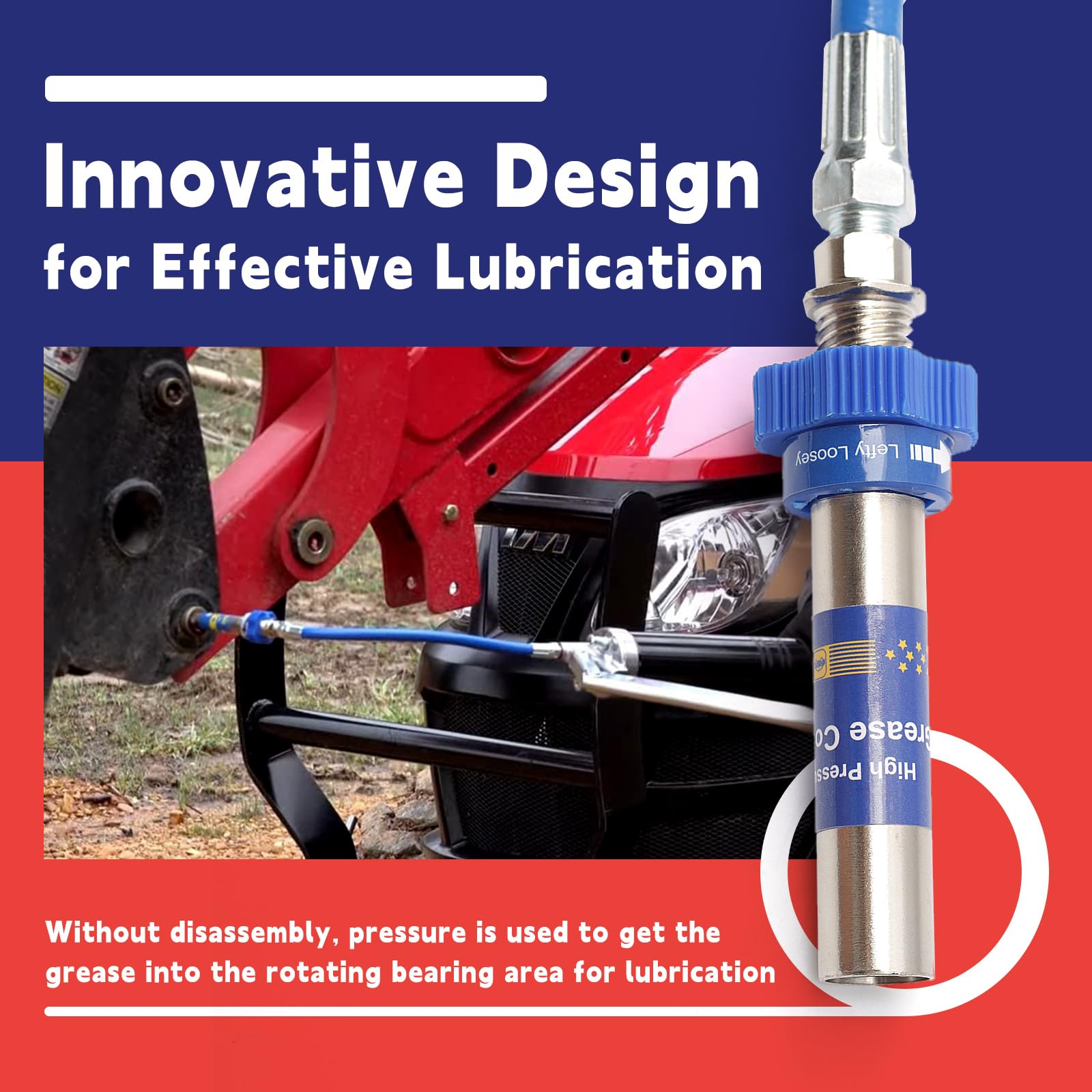 Snapklik.com : High Pressure Grease Coupler, Heavy-Duty Grease Gun ...